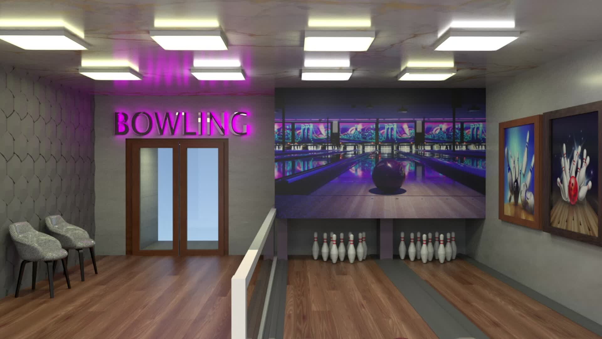 ArtStation - 3d simulation (bowling)