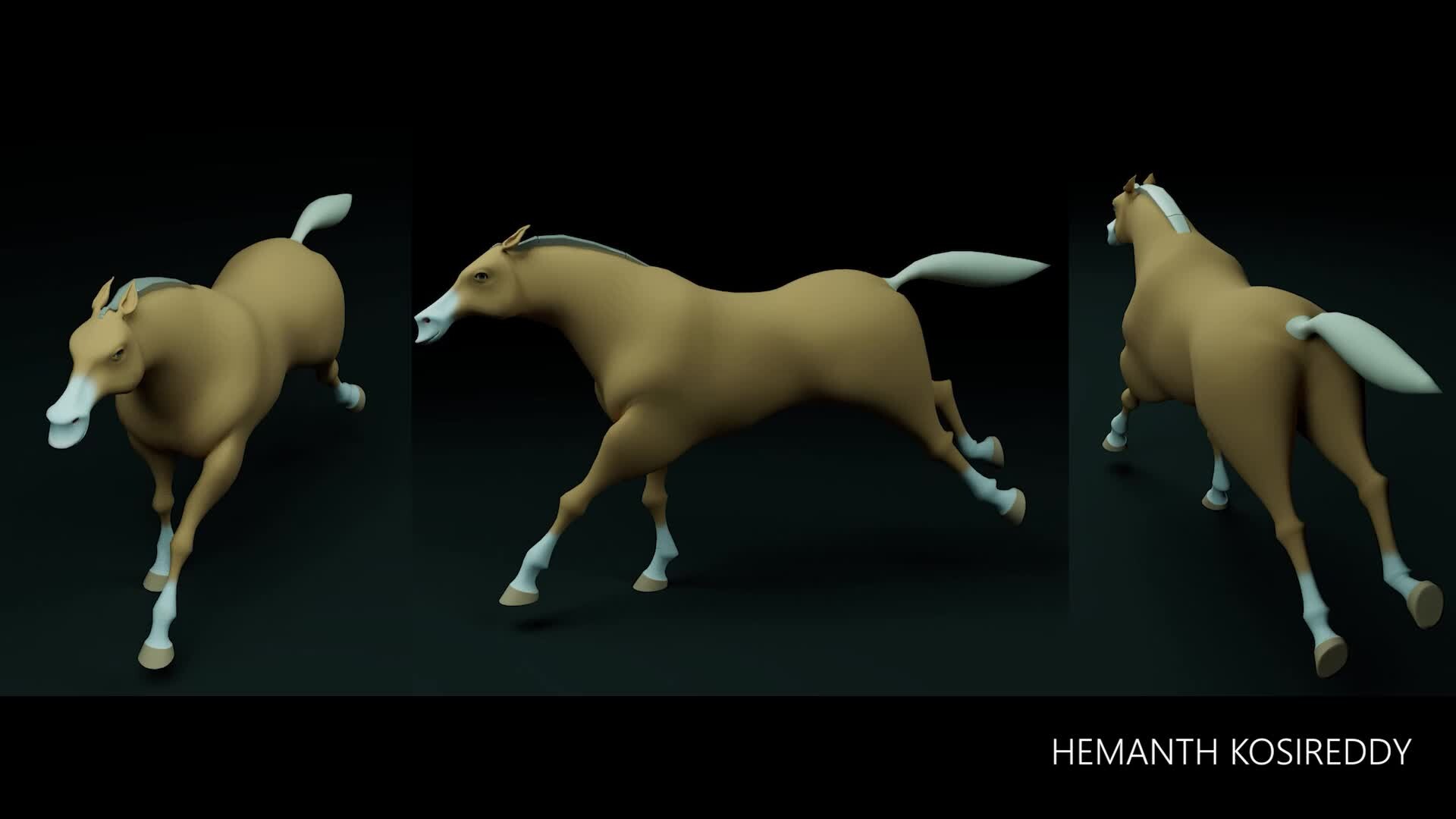 ArtStation - Horse Run Cycle