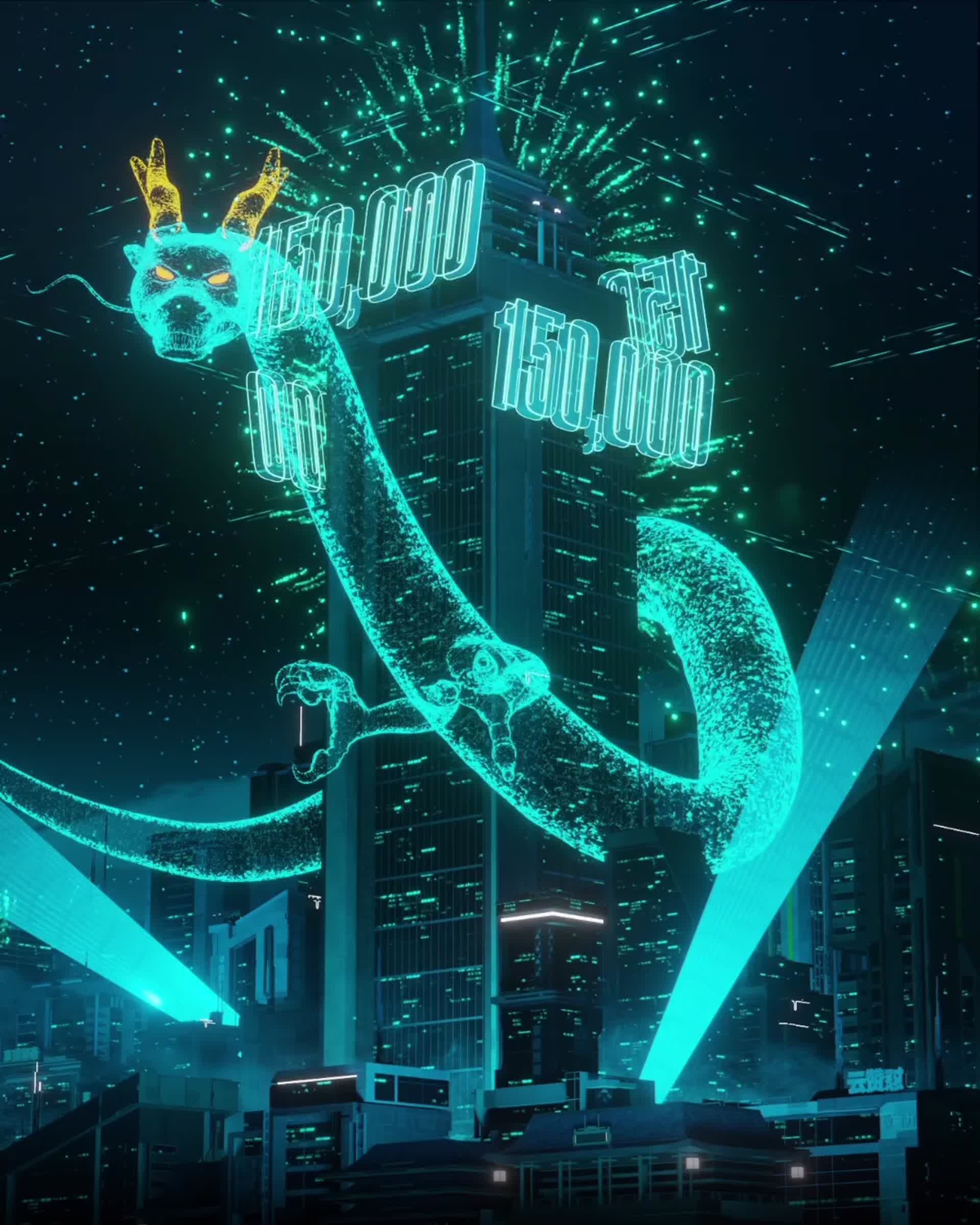 ArtStation - Commission (Black Dragon 150k users)