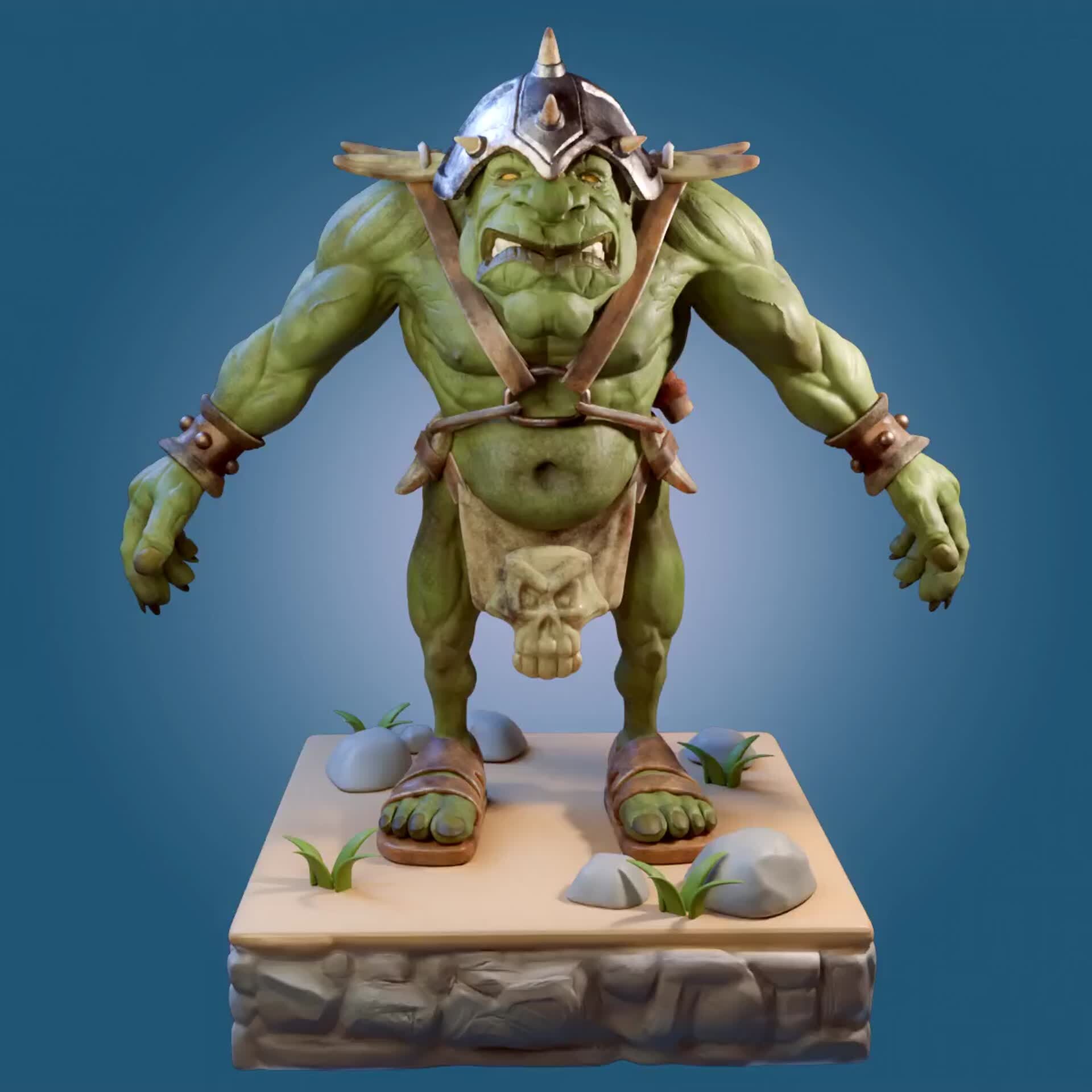 ArtStation - 3D Orc Sculpture
