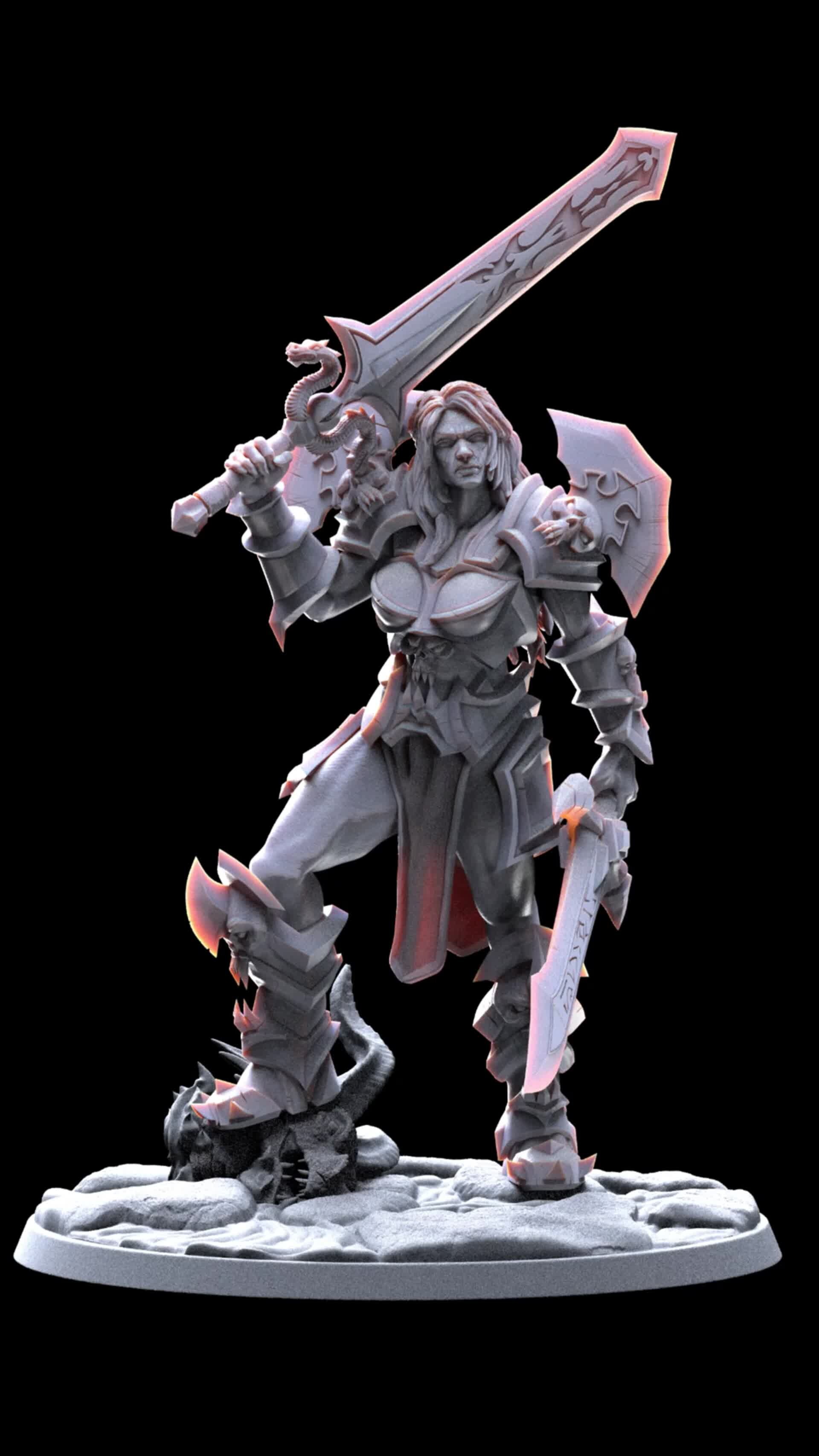 ArtStation - Warrior miniature 75mm- june release