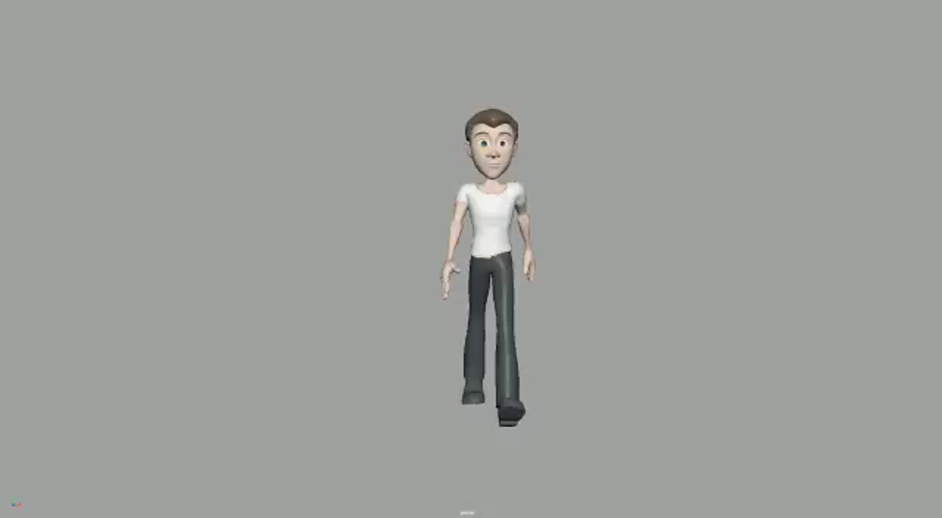ArtStation - human walk cycle animation