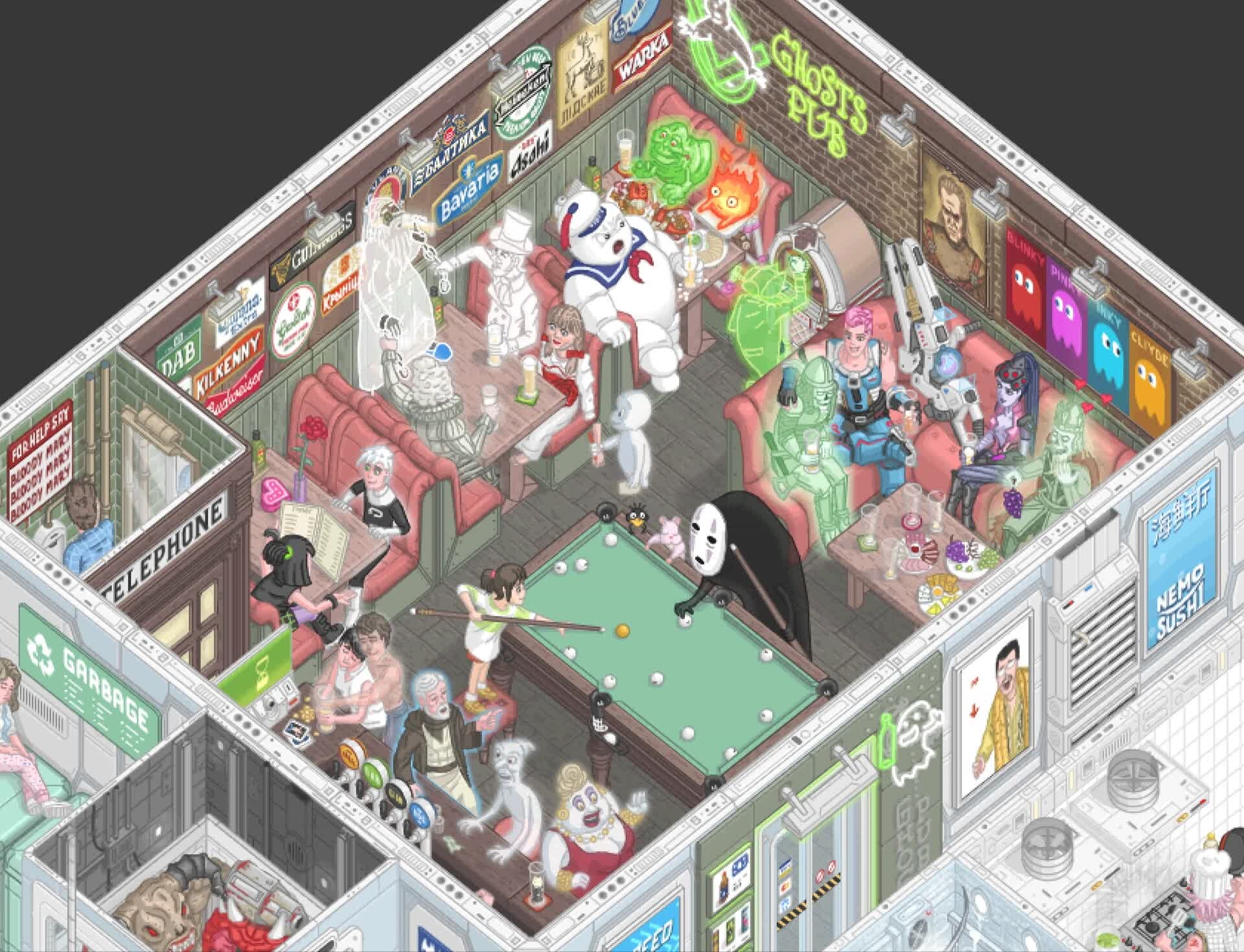 ArtStation - Block #45 - Ghosts Pub