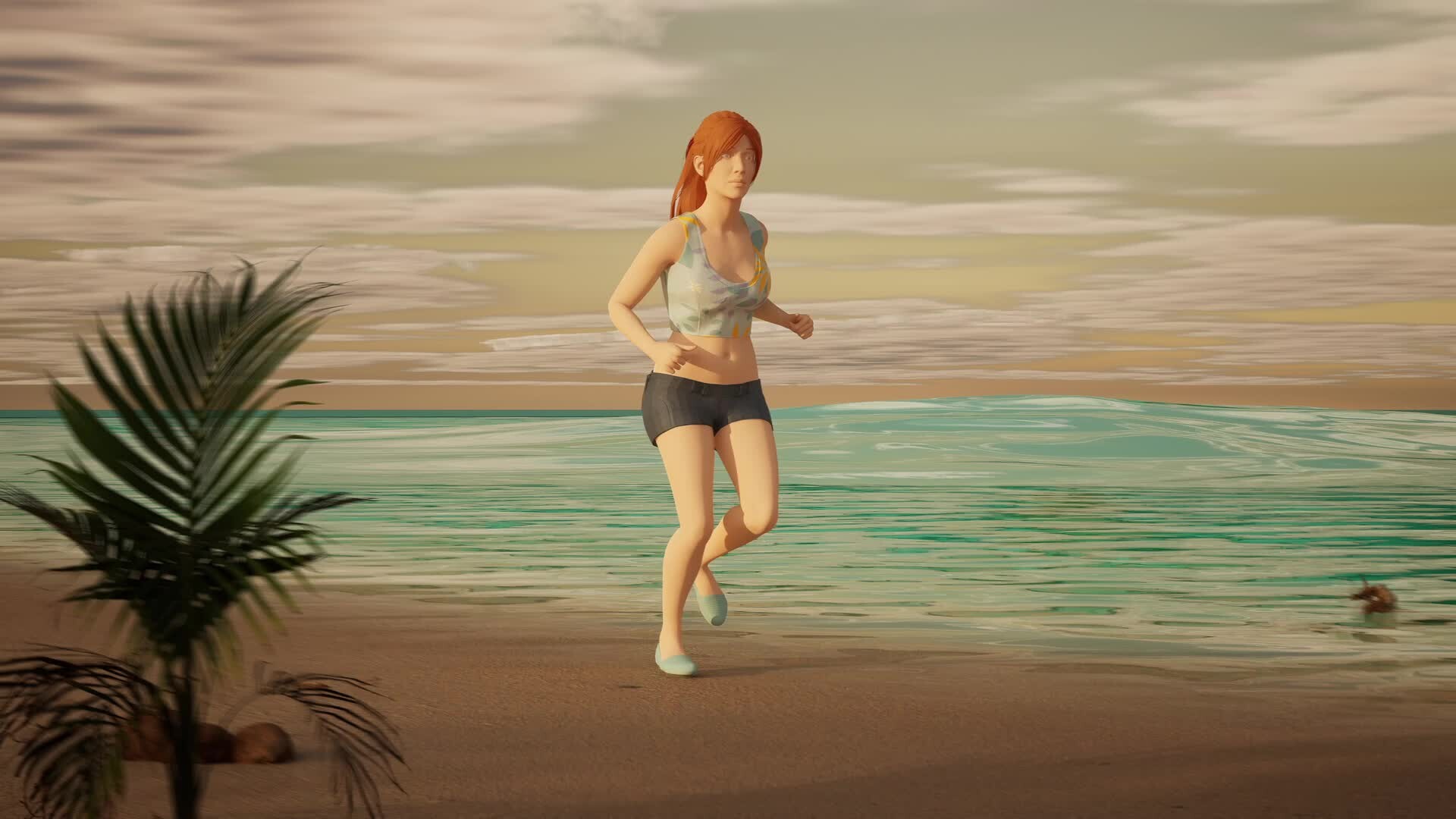 ArtStation - Running on the beach