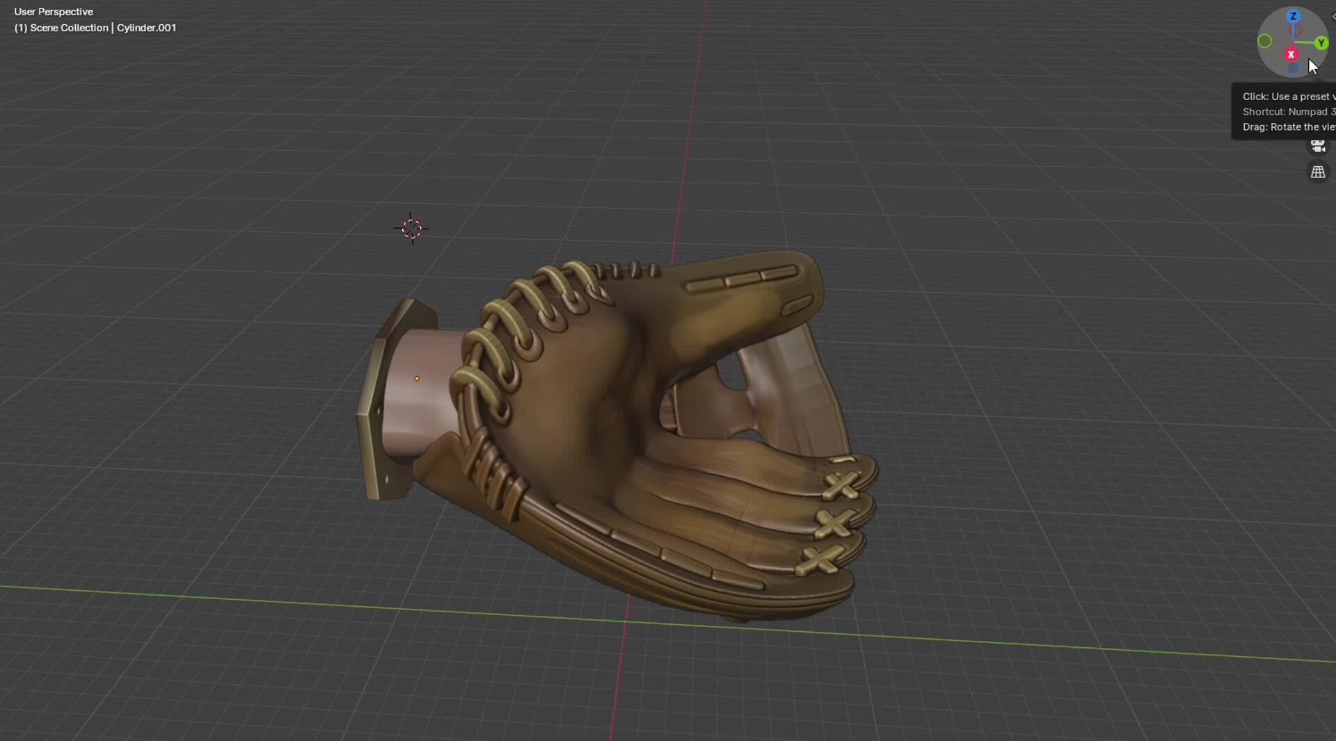 ArtStation - Baseball hand 3d model
