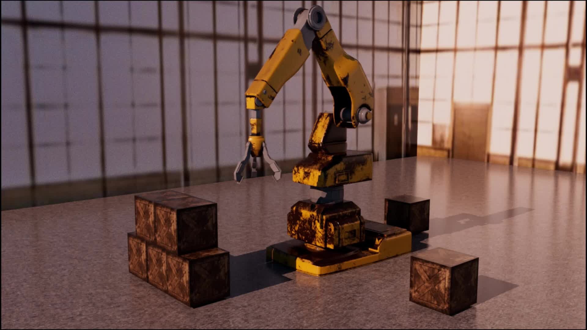 ArtStation - robot arm animation