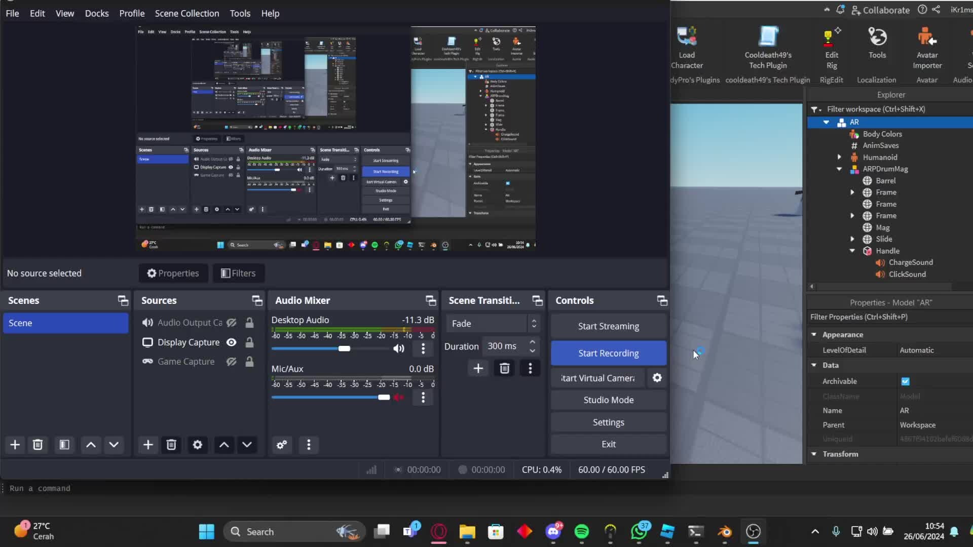 ArtStation - ARP R15 (terrible rigging on the built in model)
