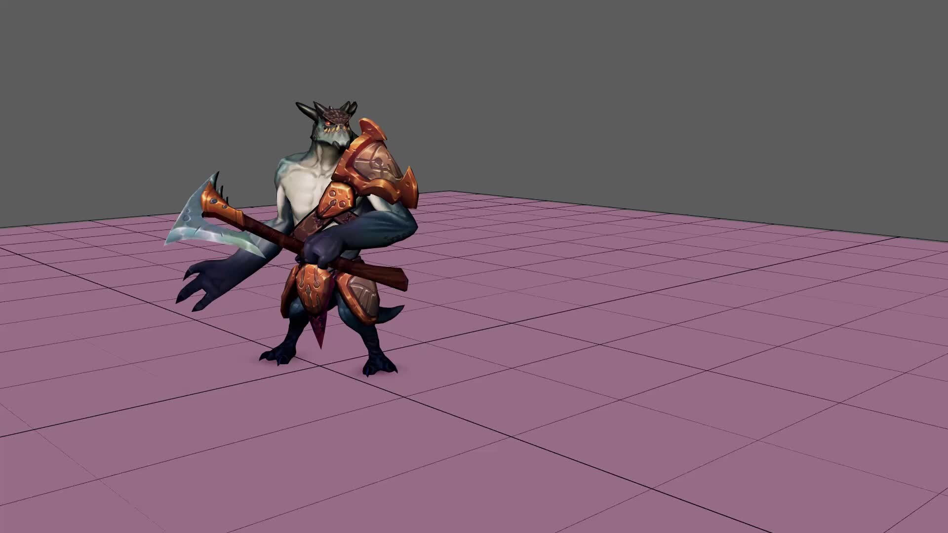 ArtStation - Lizard Man Axe Combo