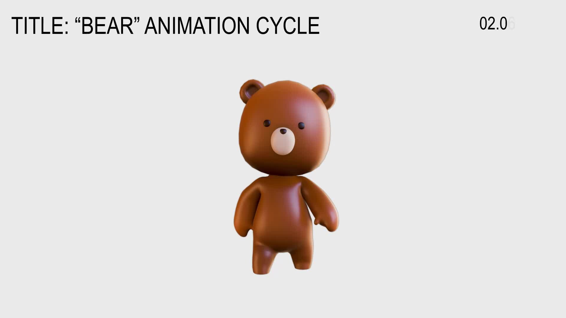 ArtStation - Basic Character Animation: Bear