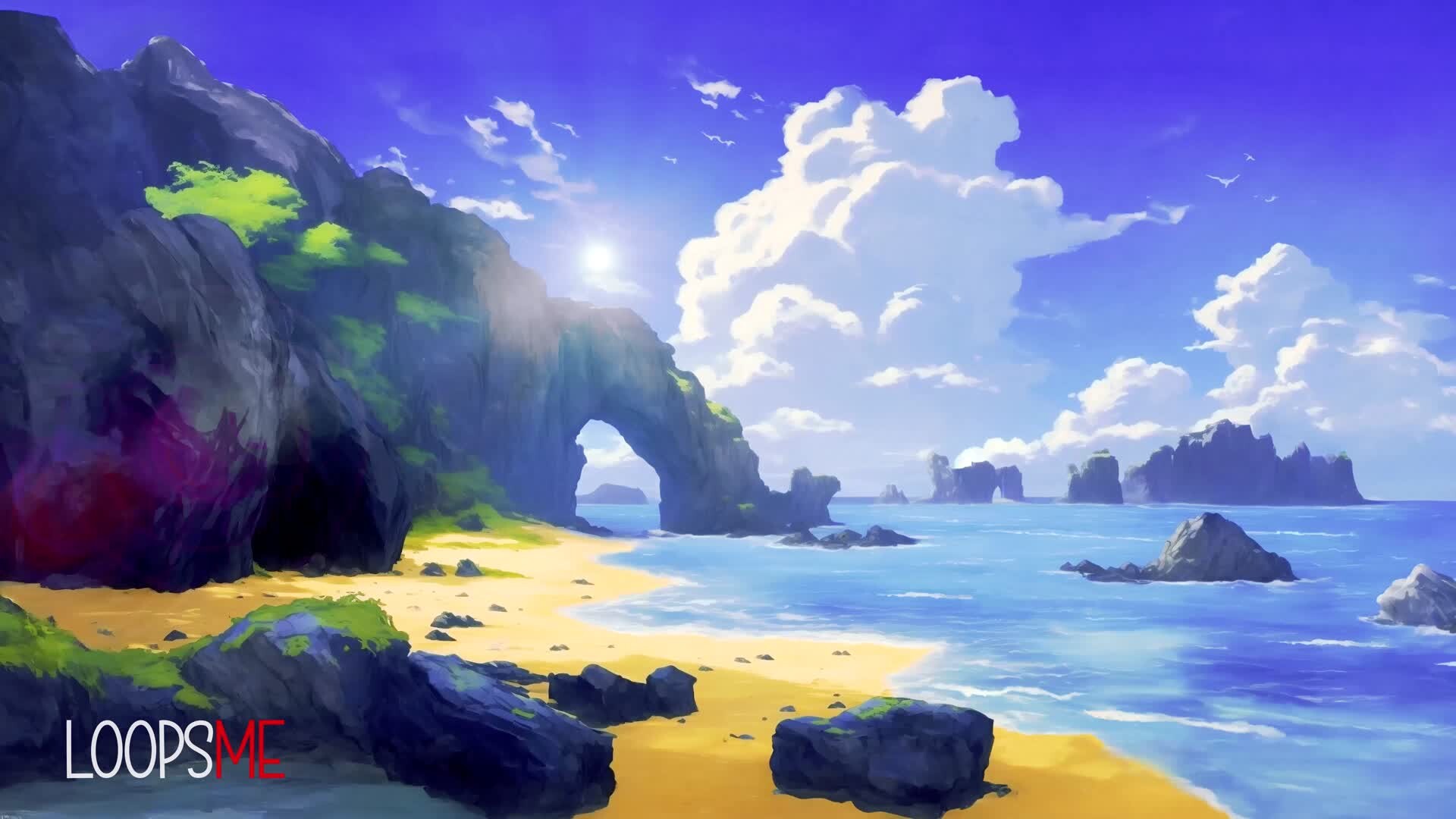 ArtStation - Beautiful animated views of sea waves and clouds