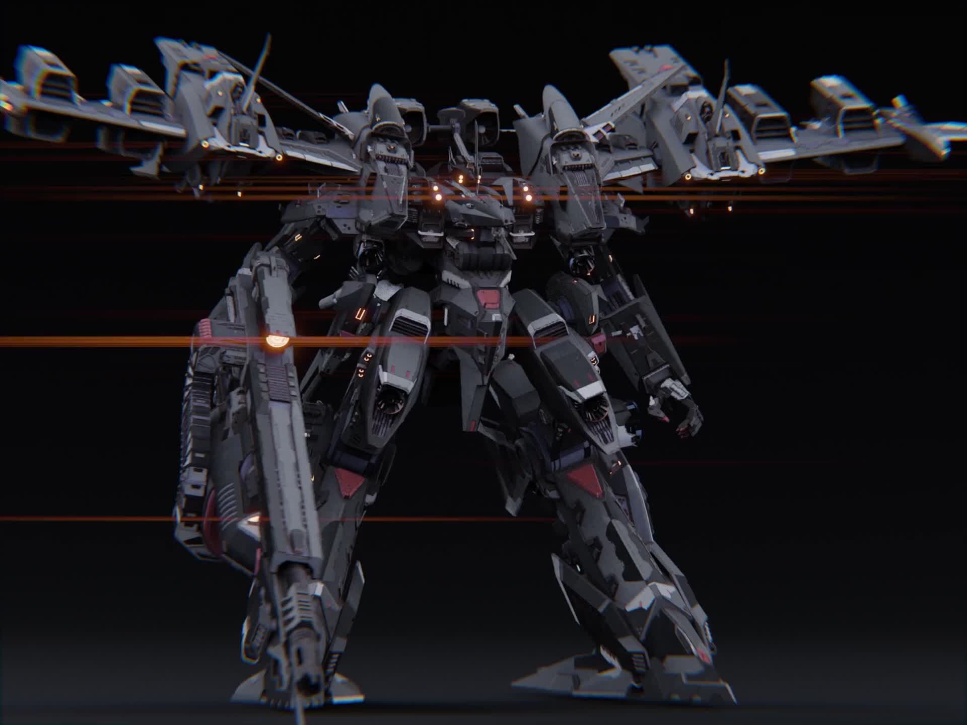 ArtStation - Original mech No. 1 Turn table