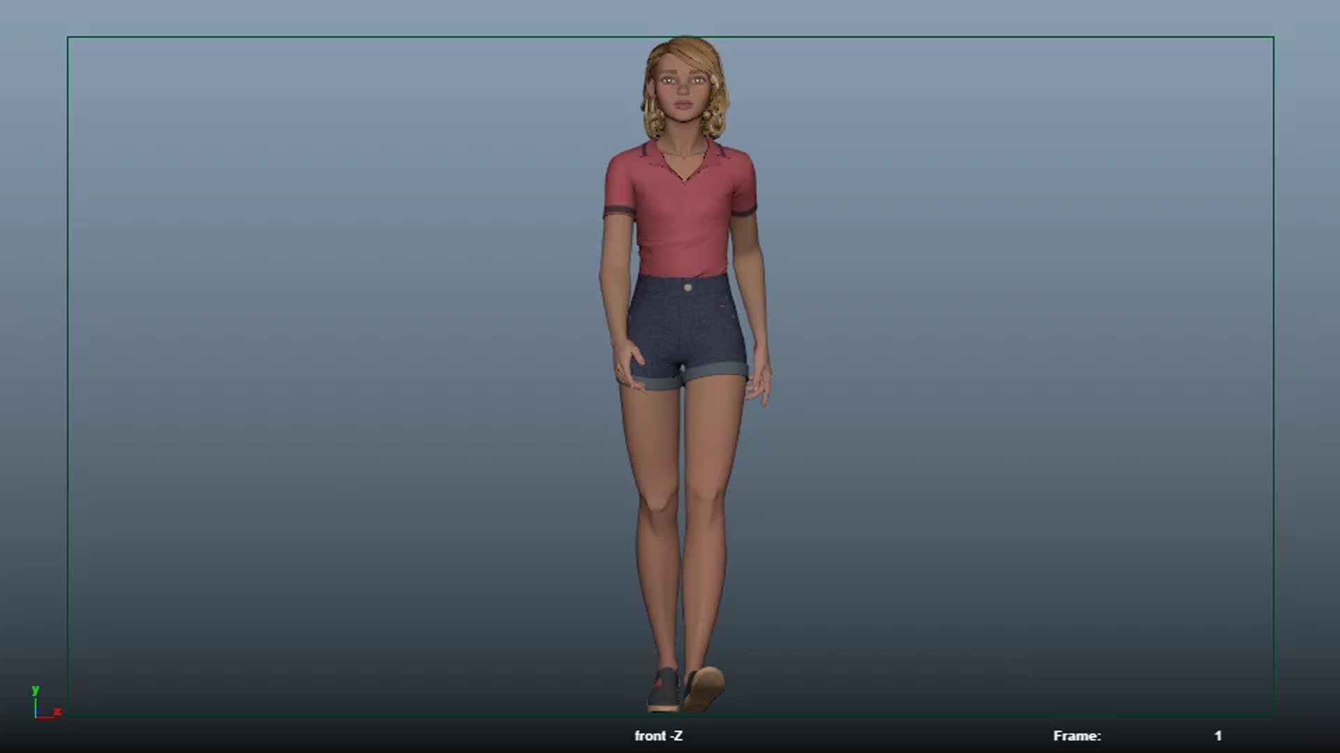 ArtStation - Women walk cycle