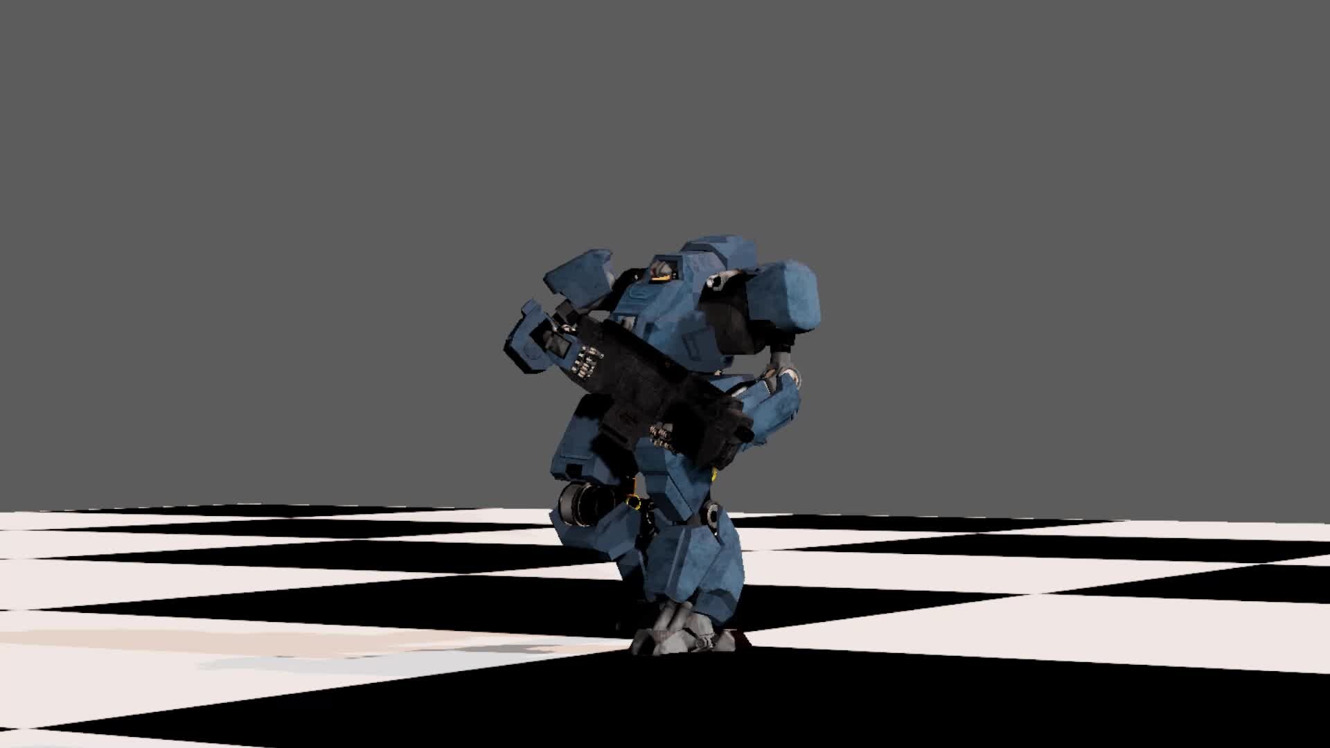 ArtStation - MECHA_Walk Cycle Animation