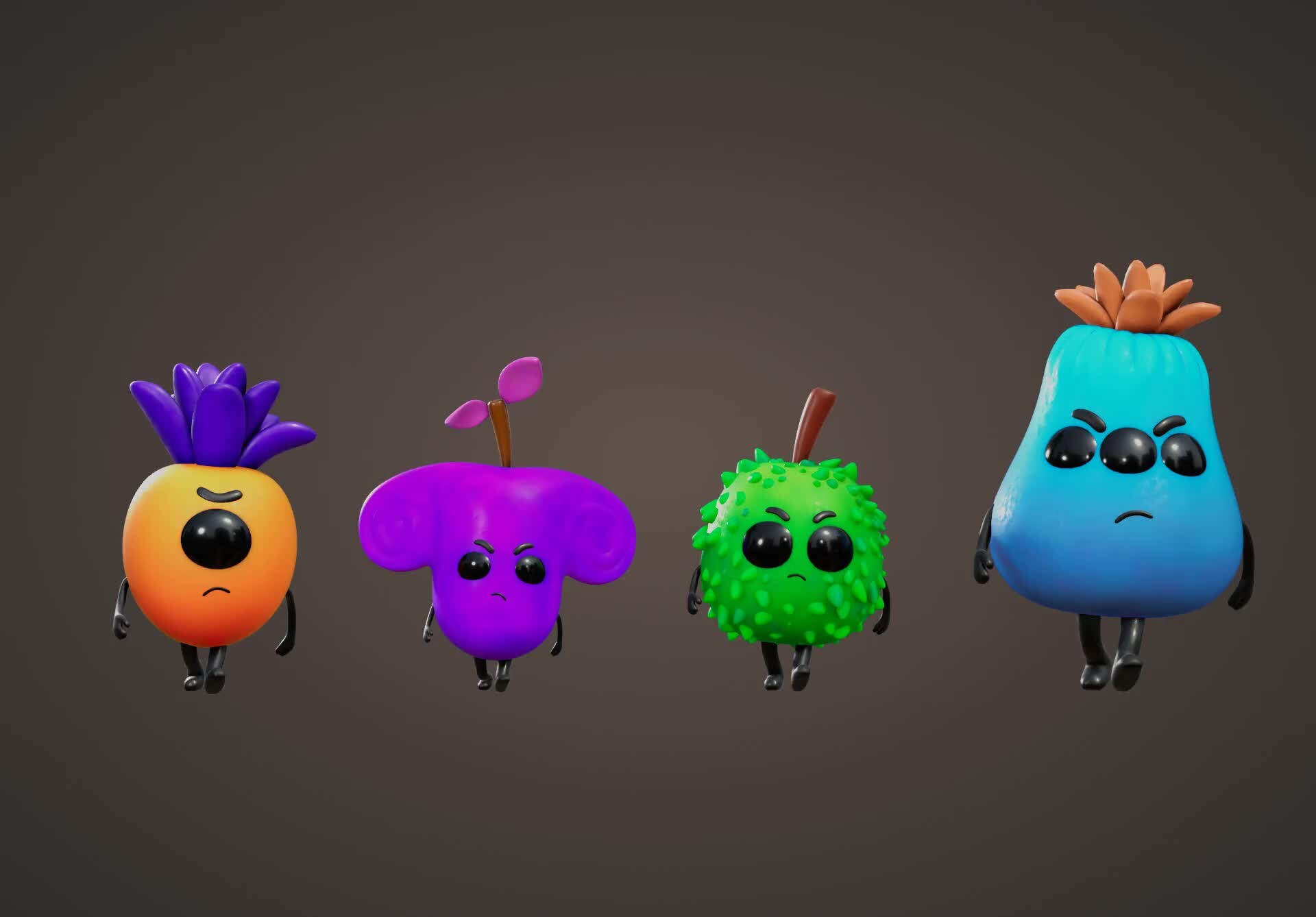 ArtStation - Fruit monsters