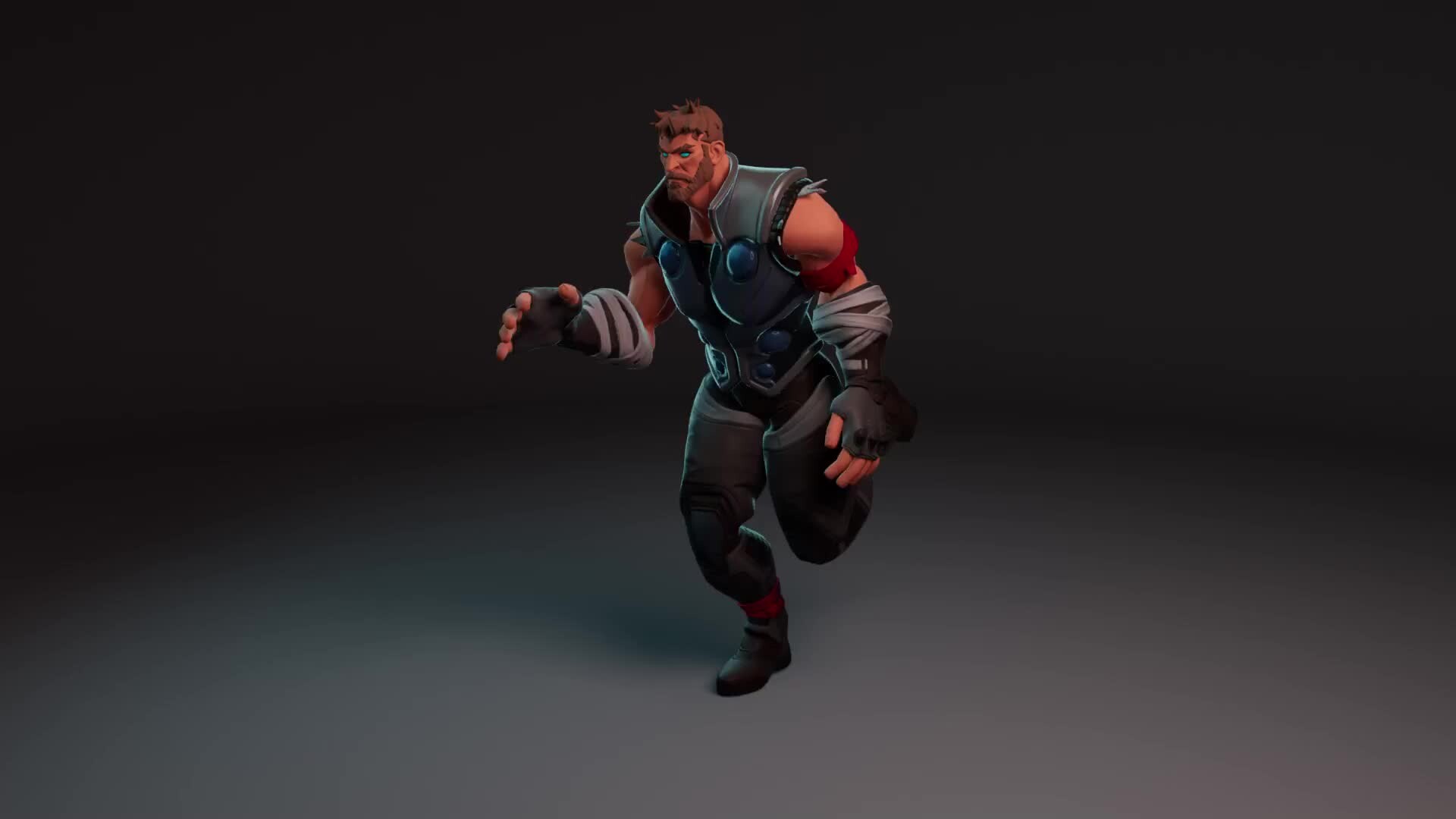 ArtStation - Thor Model Character Rig, Run Cycle Animation