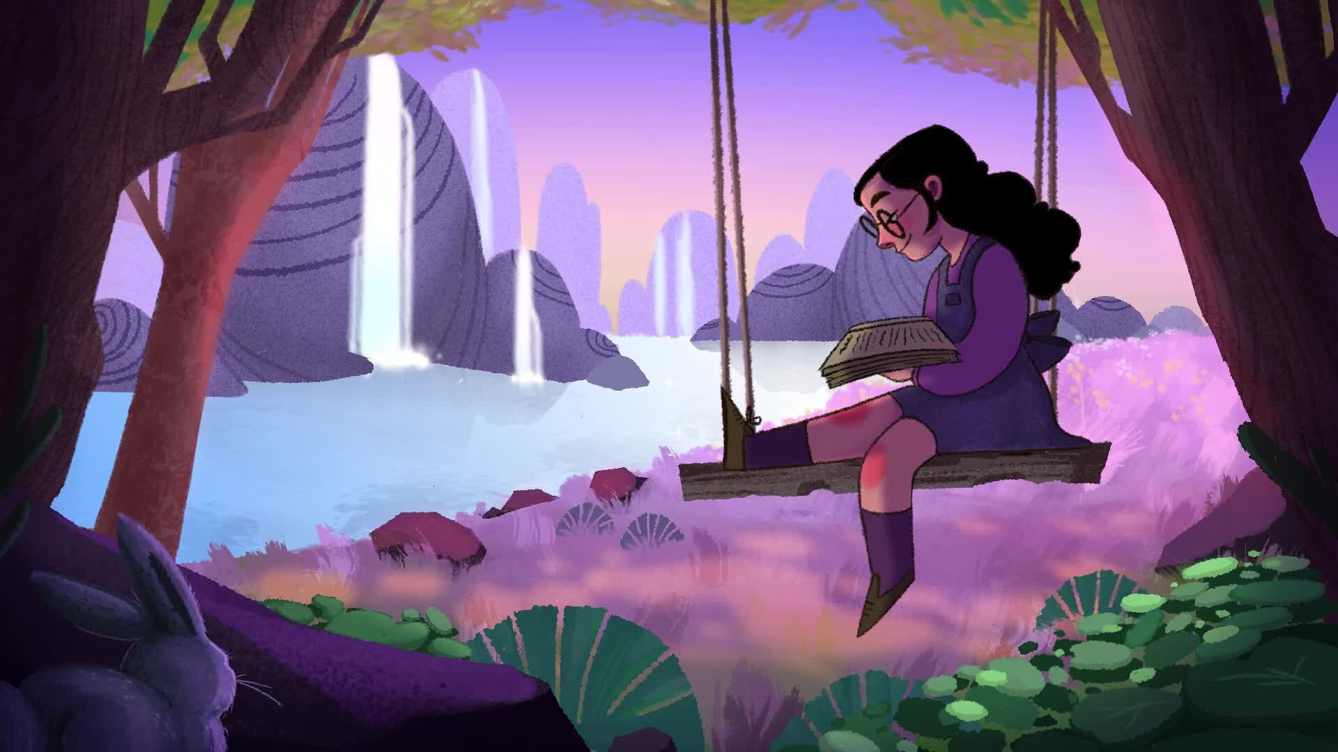 ArtStation - Reading my problems away