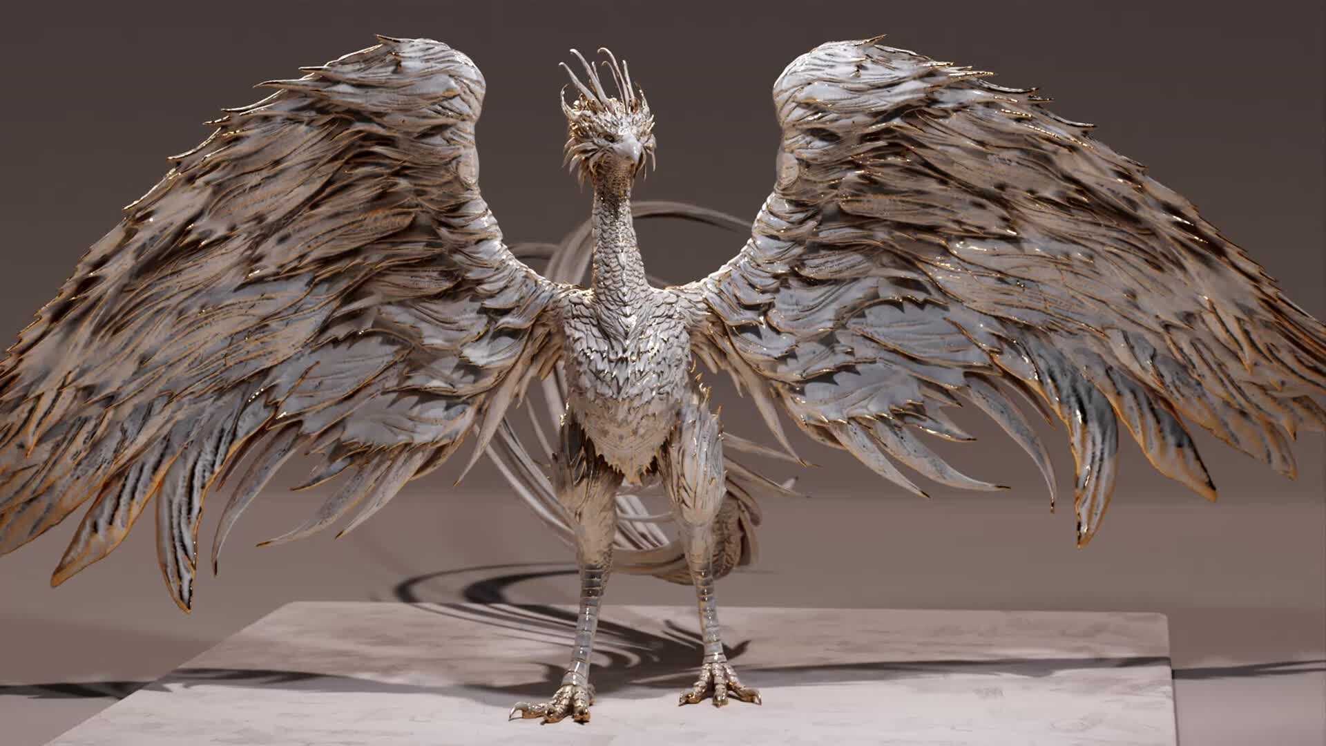 ArtStation - Phoenix, concept sculpt