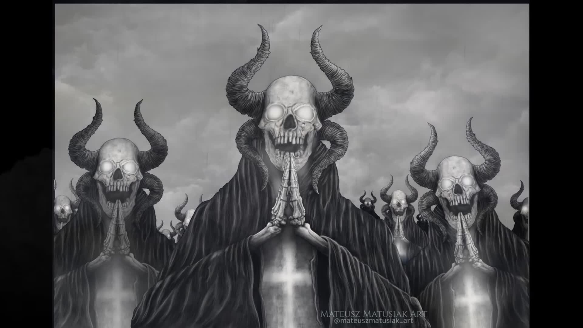ArtStation - Demonic Priests (animated drawing) | Mateusz Matusiak Art