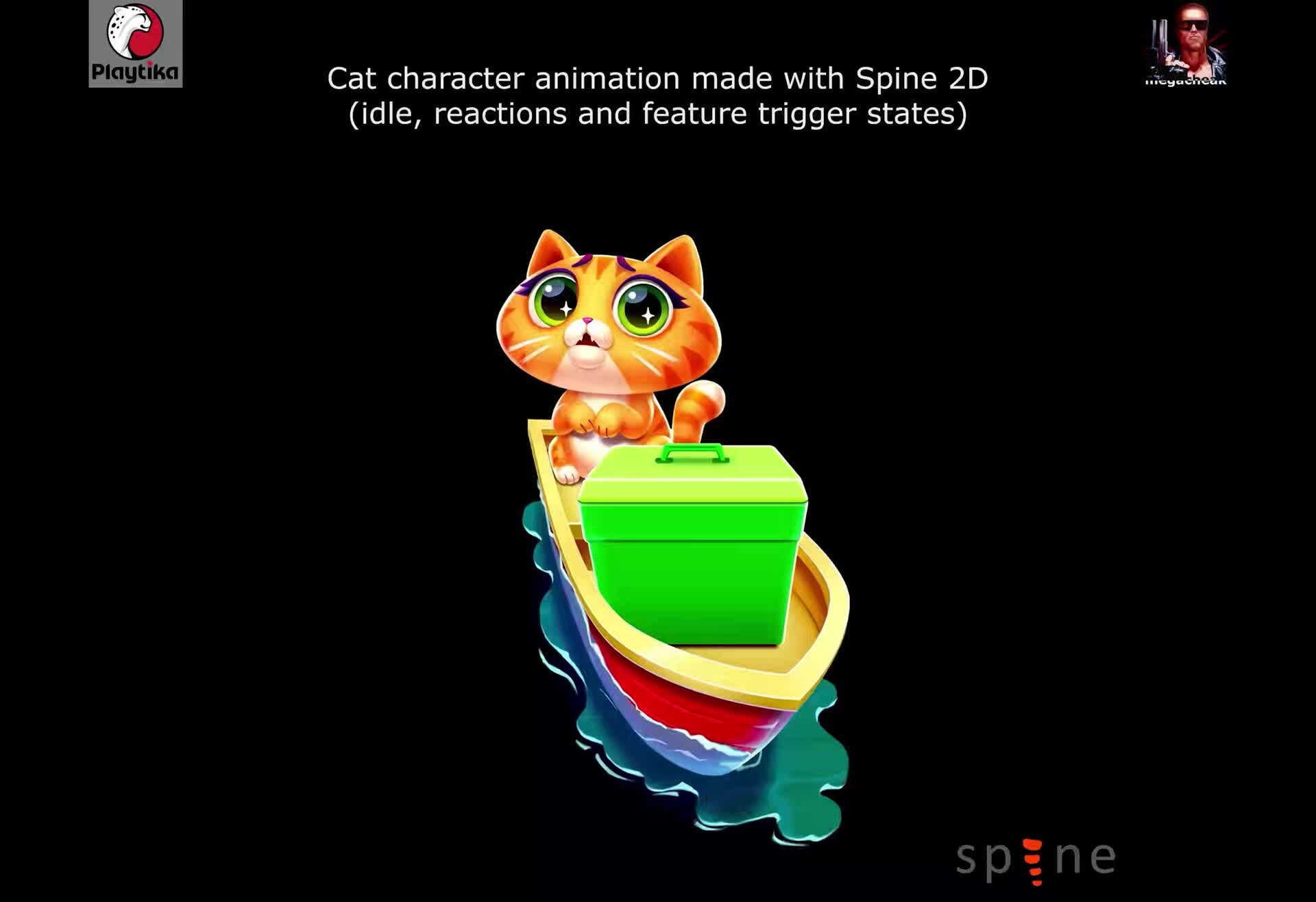 ArtStation - Cat character animation made with Spine 2D