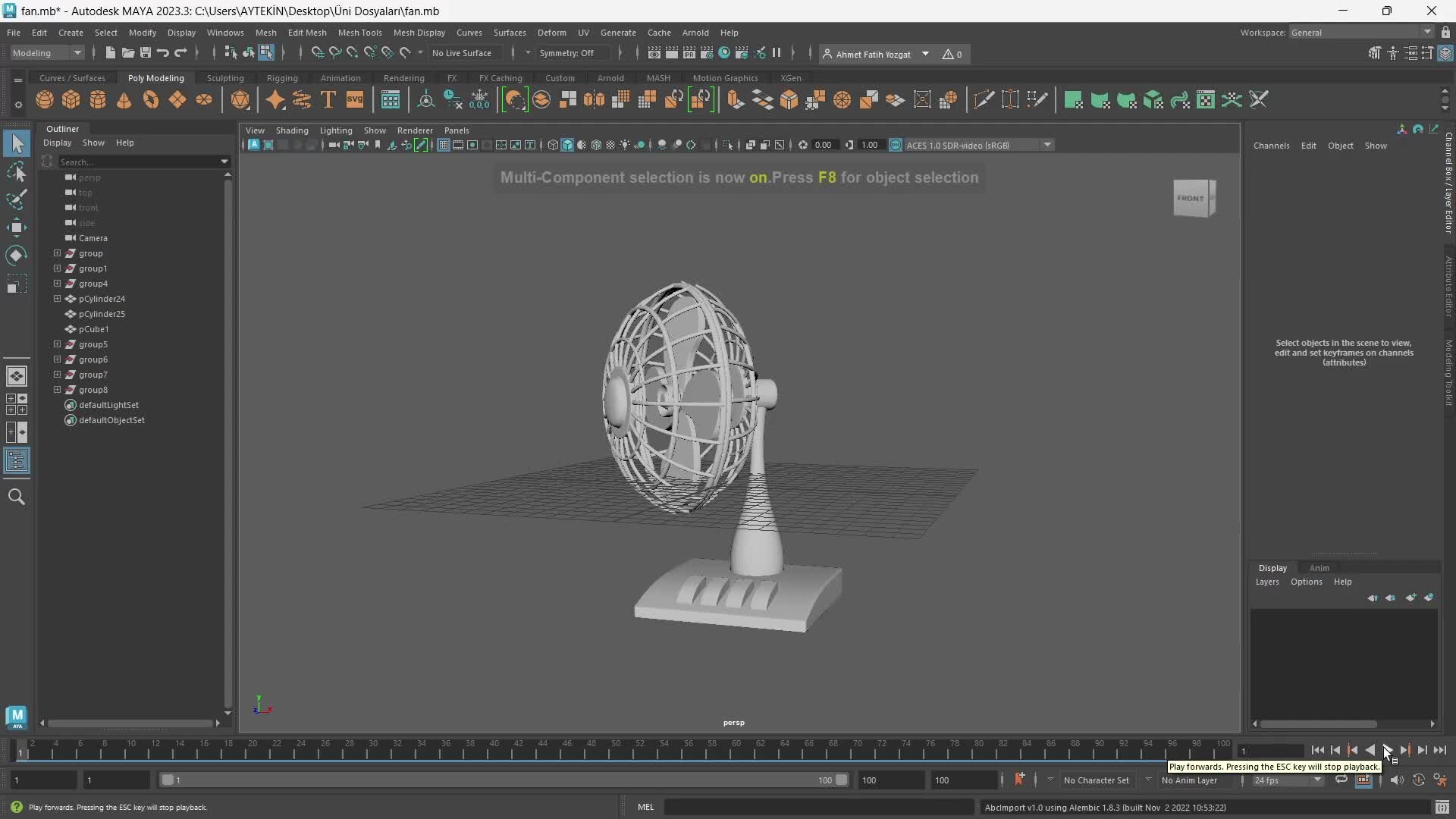 ArtStation - Basic Fan Animation Test