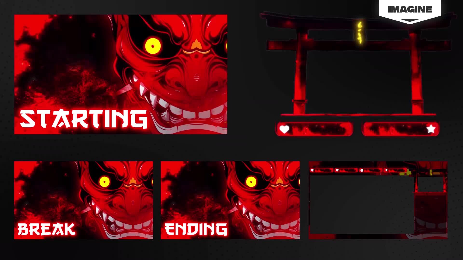 ArtStation - Oni Shadows - Overlay for livestream