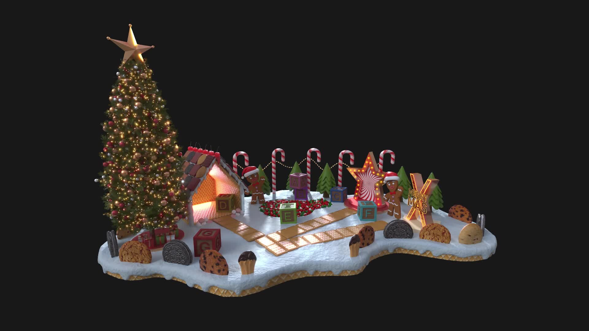 ArtStation - Christmas Village