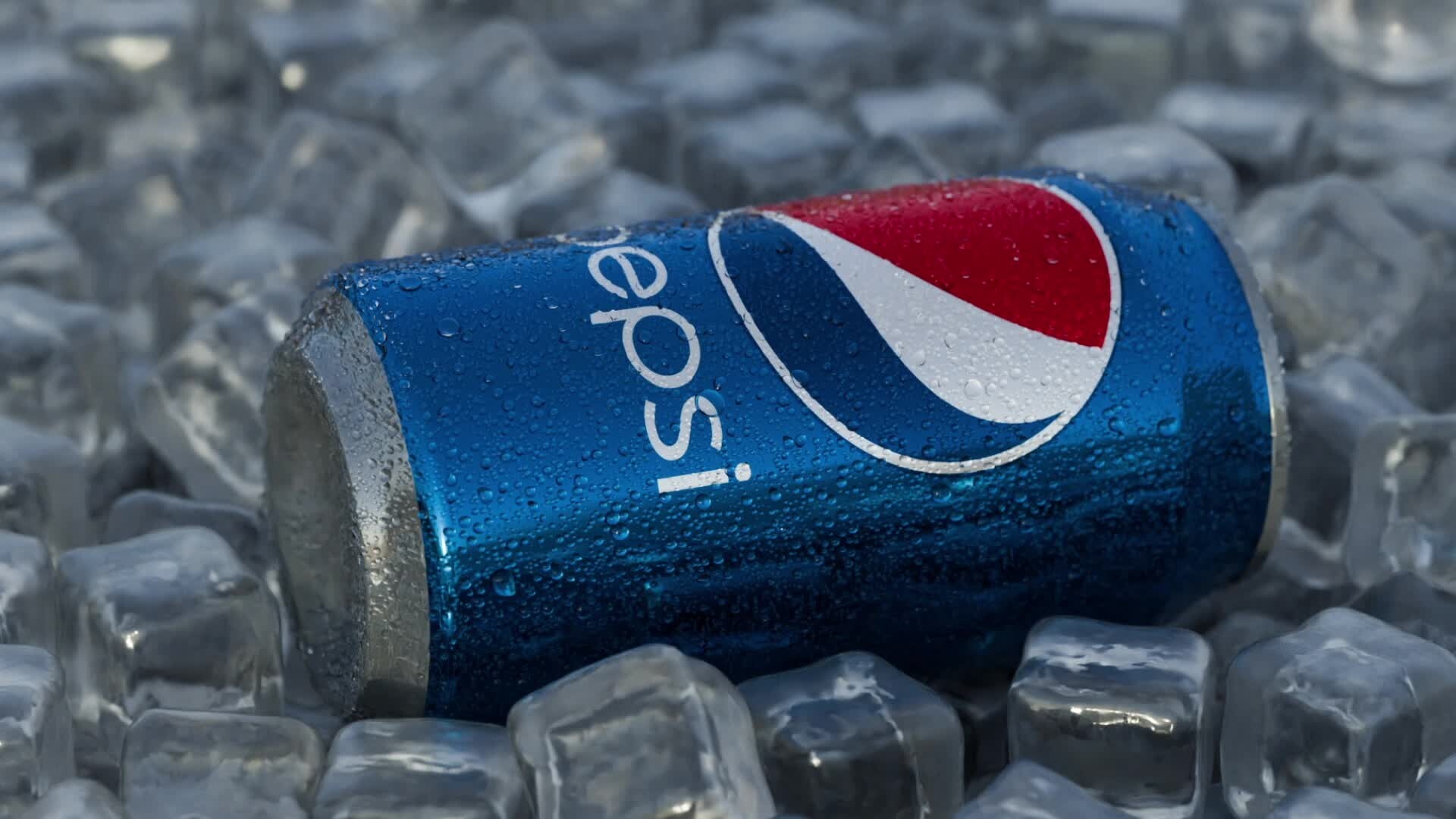 ArtStation - Chilled Pepsi can on ice made in Blender