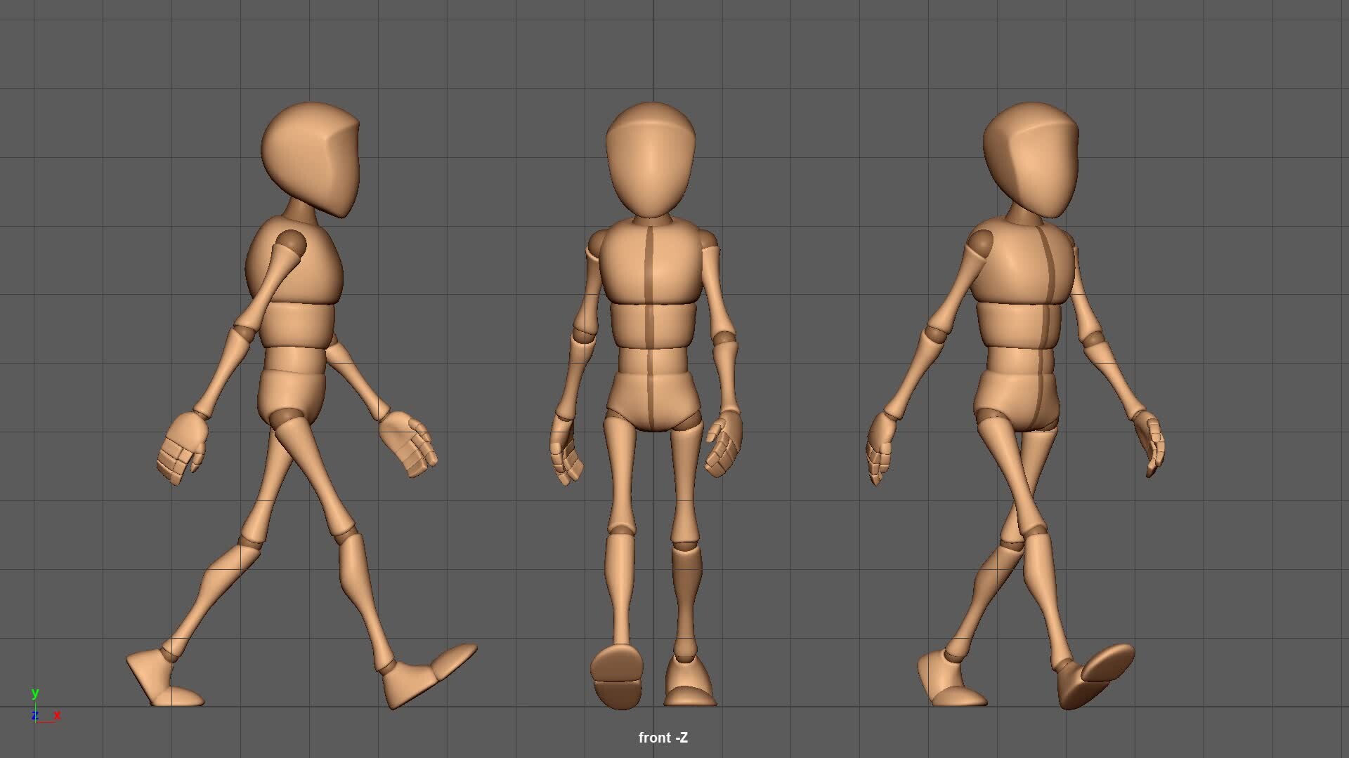 ArtStation - 3D Fighter Walk & Jump Animations