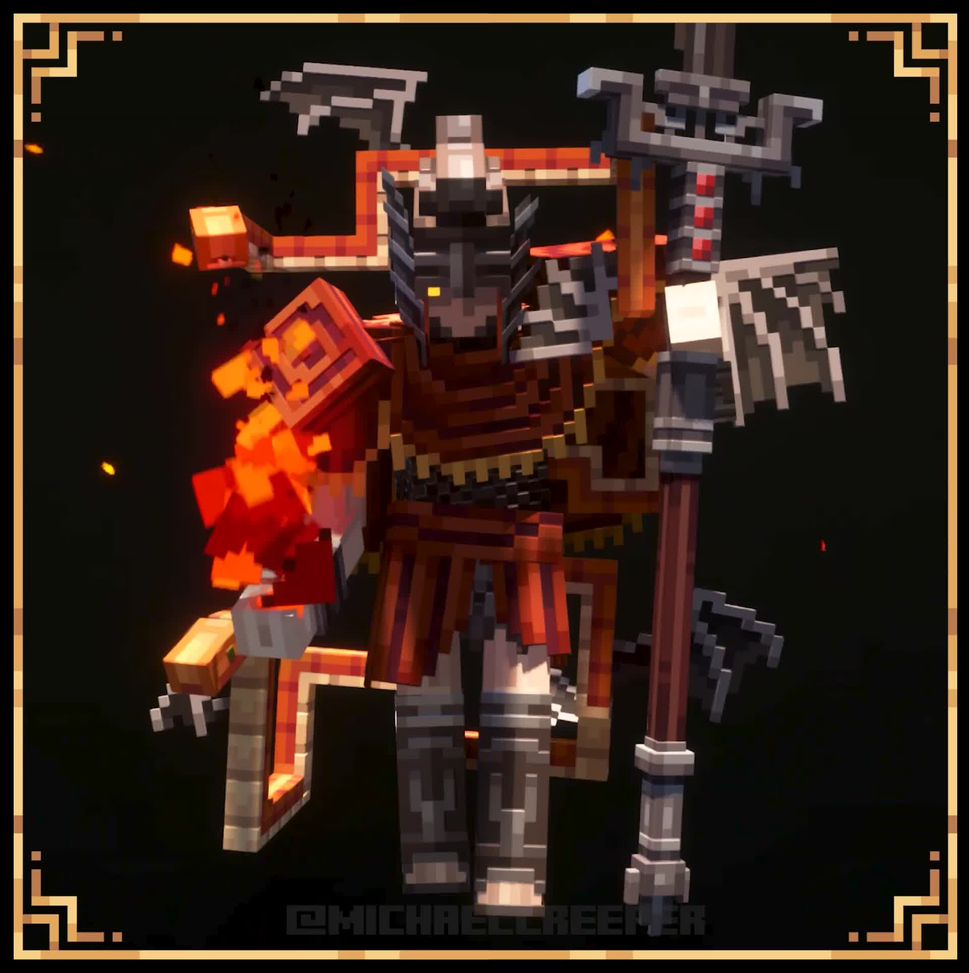 ArtStation - MINECRAFT x ELDEN RING - Messmer the Impaler
