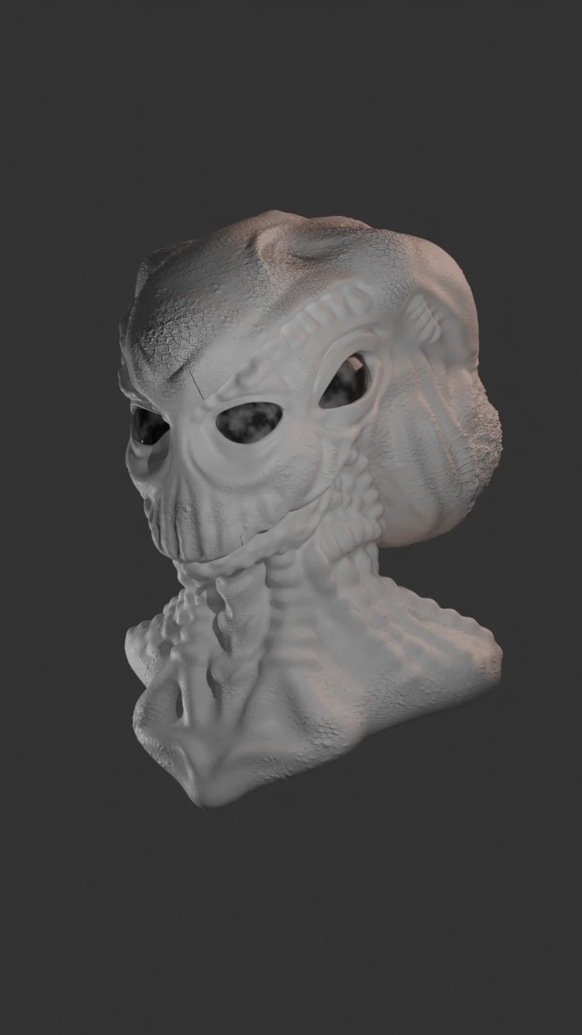 ArtStation - Creature Head Bust
