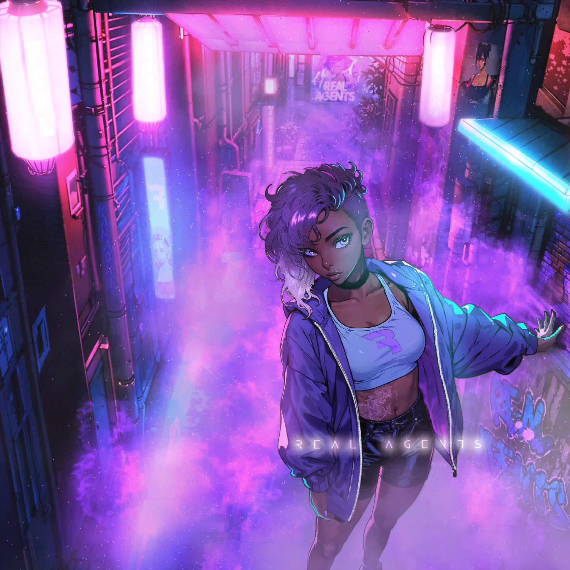 ArtStation - Purple Haze Girl