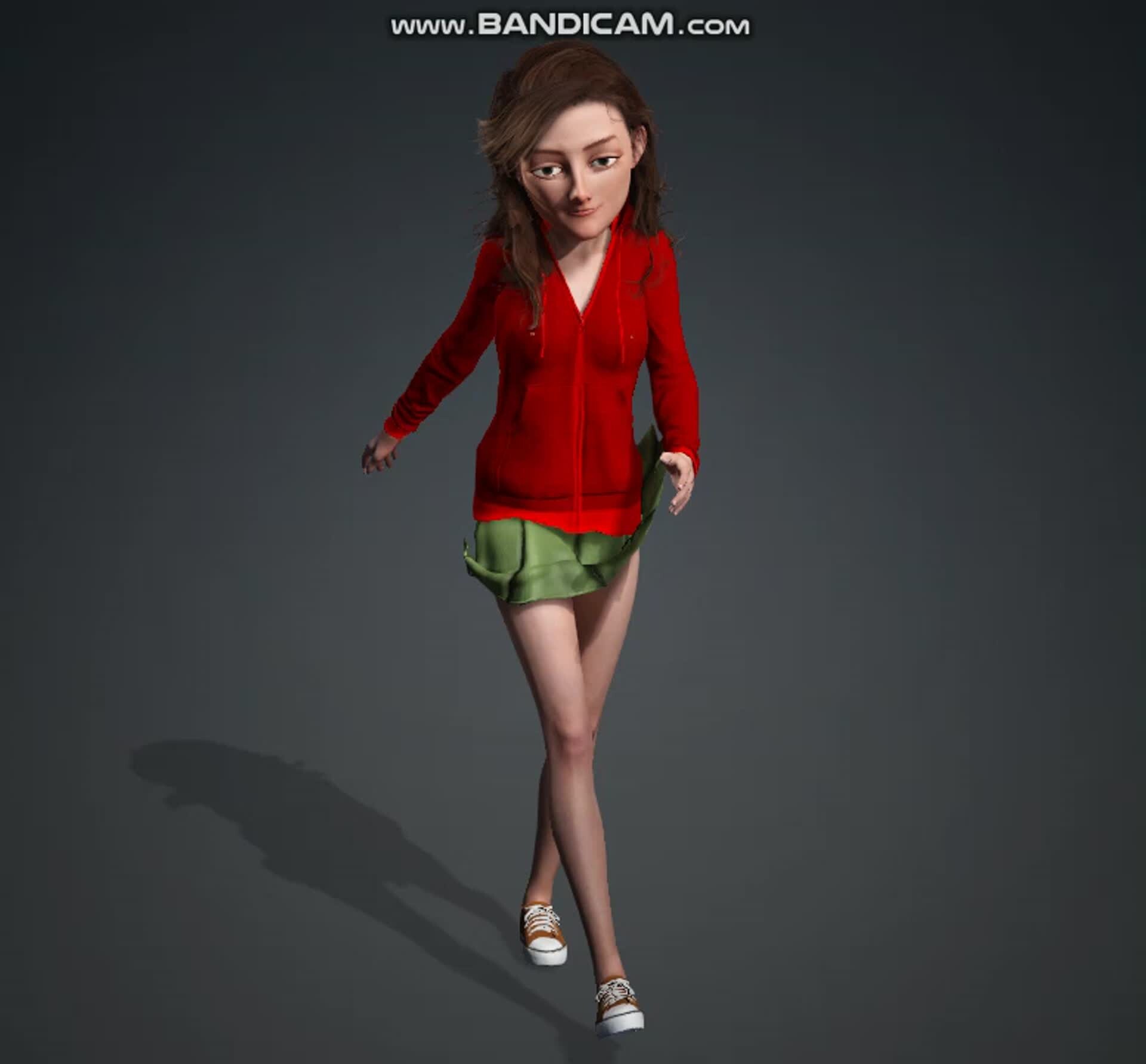 ArtStation - school girl toon