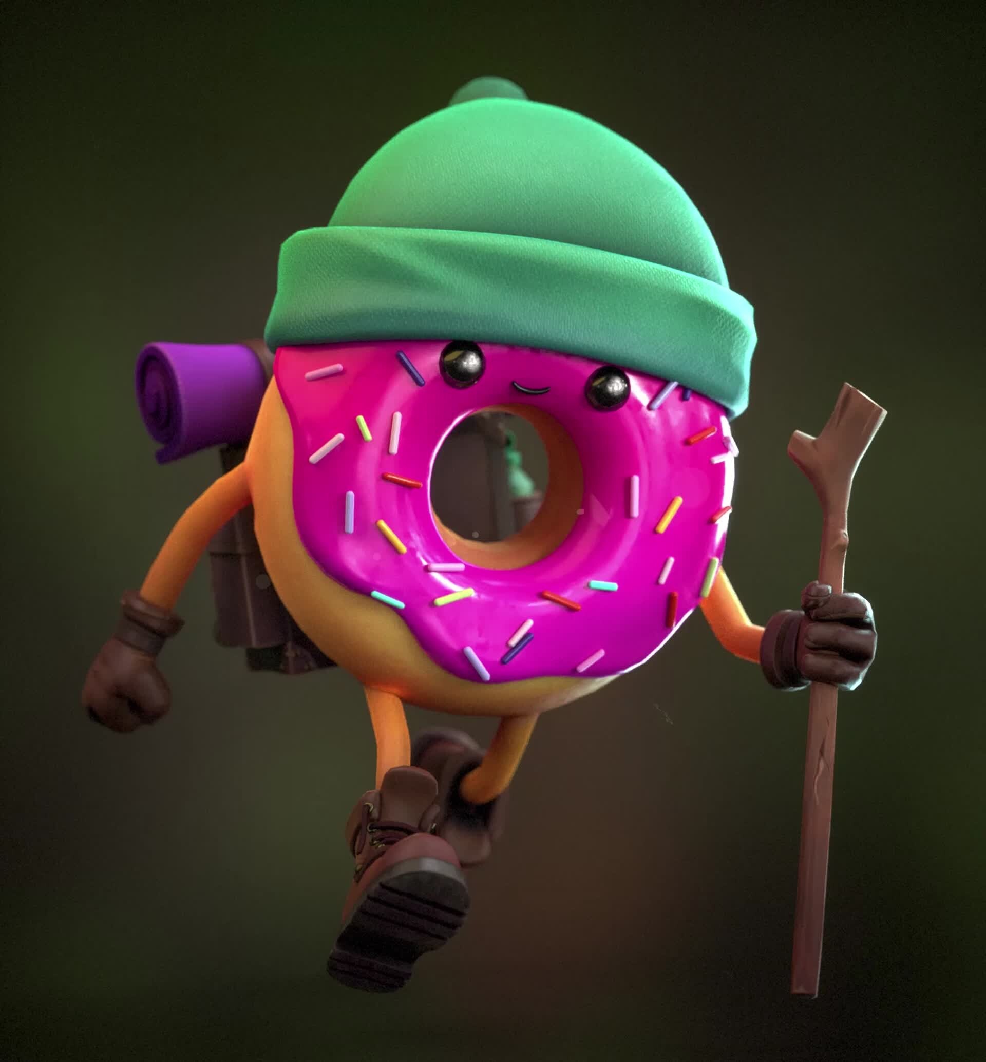 ArtStation - Dunker the Doughnut