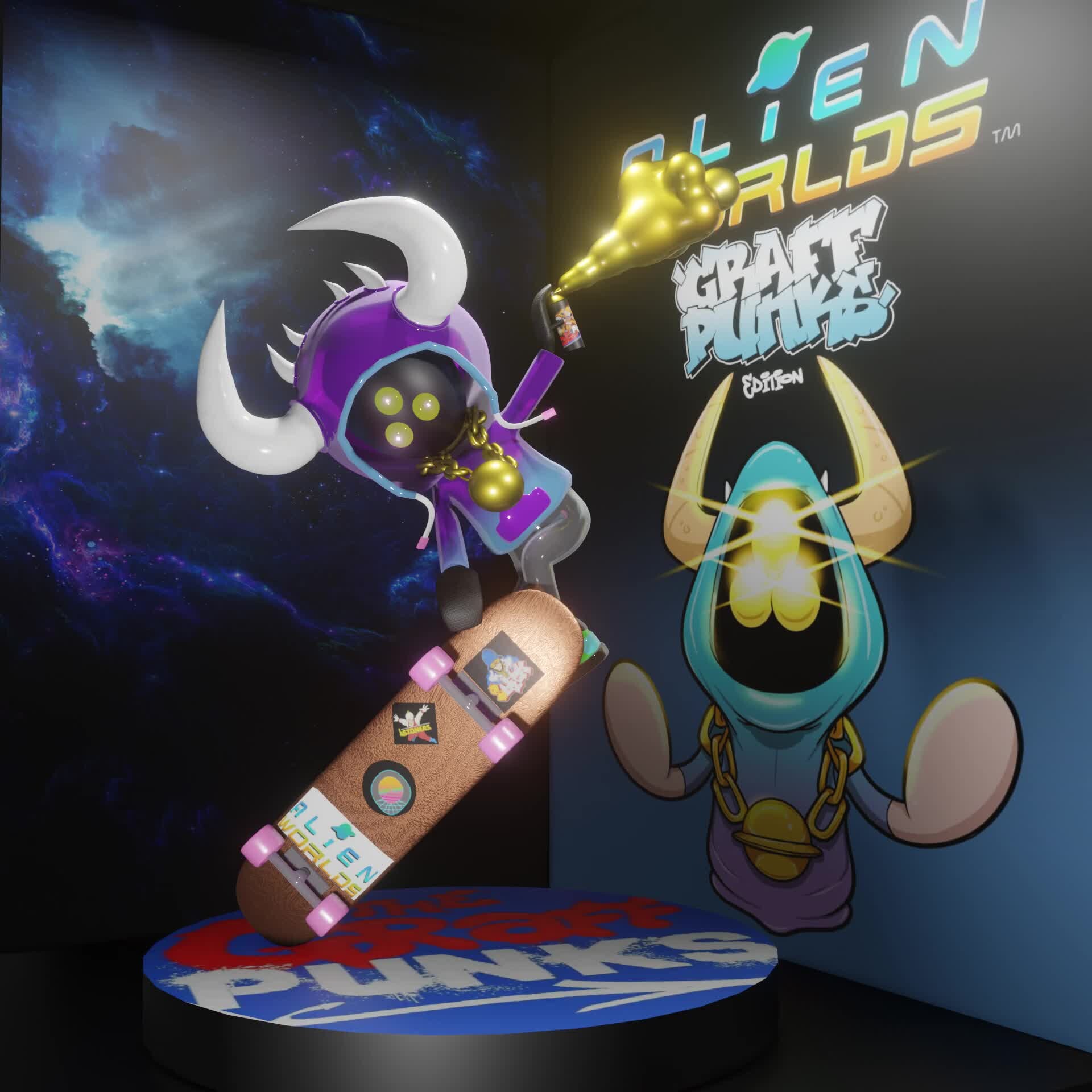 ArtStation - Graff punks X Alien Worlds