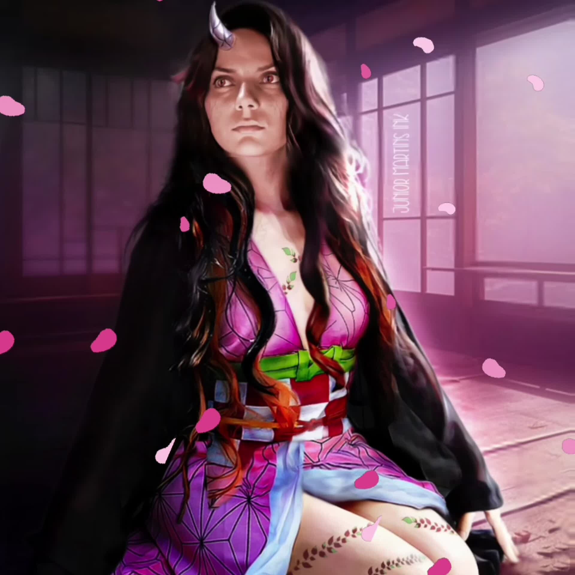 ArtStation - Dafne Keen as Nezuko Kamado