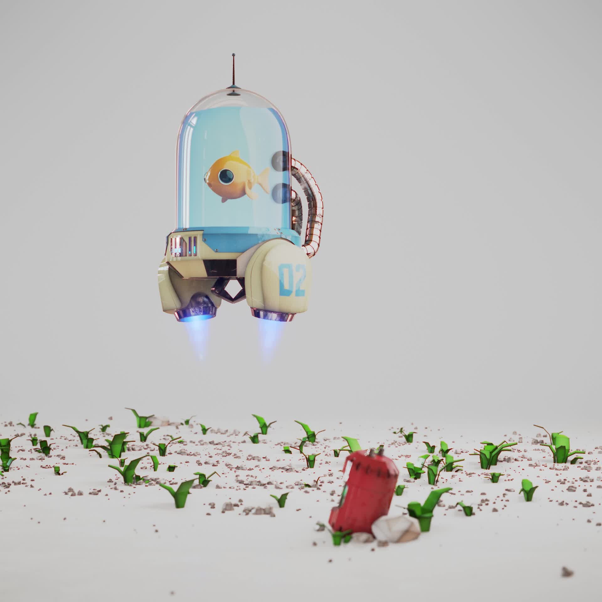 ArtStation - Robotic Planet Fish Bot