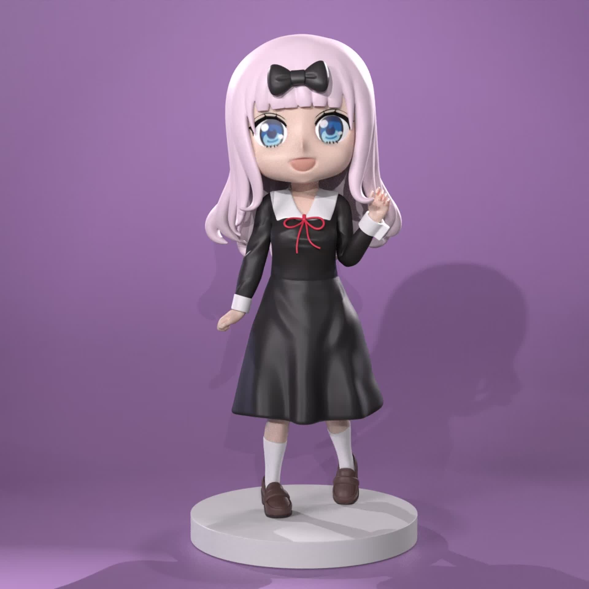 ArtStation - Chibi Chika Fujiwara - kaguya Sama love is war