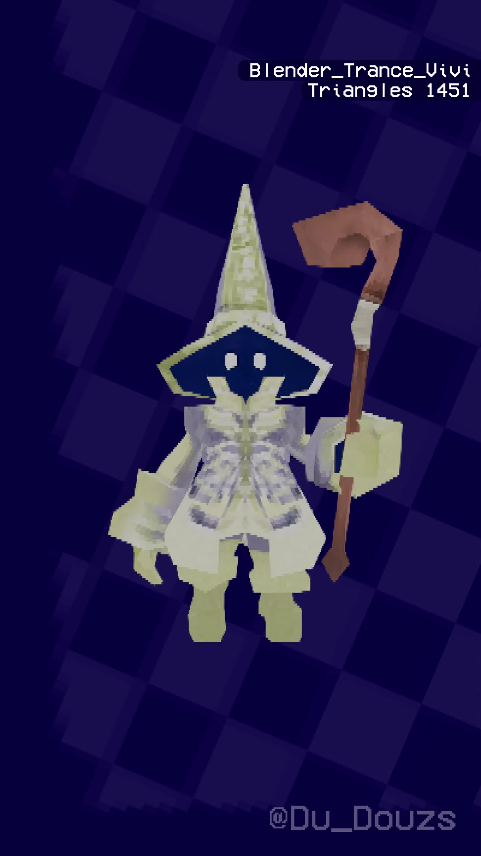 ArtStation - Final Fantasy IX Trance Vivi Low Poly