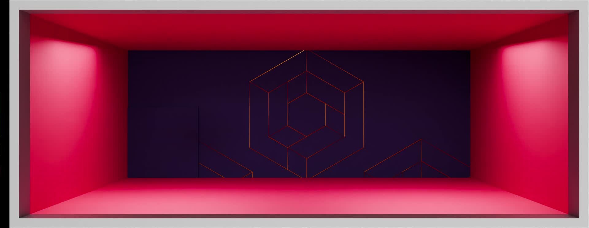 ArtStation - anamorphic logo animation for a corporate Event