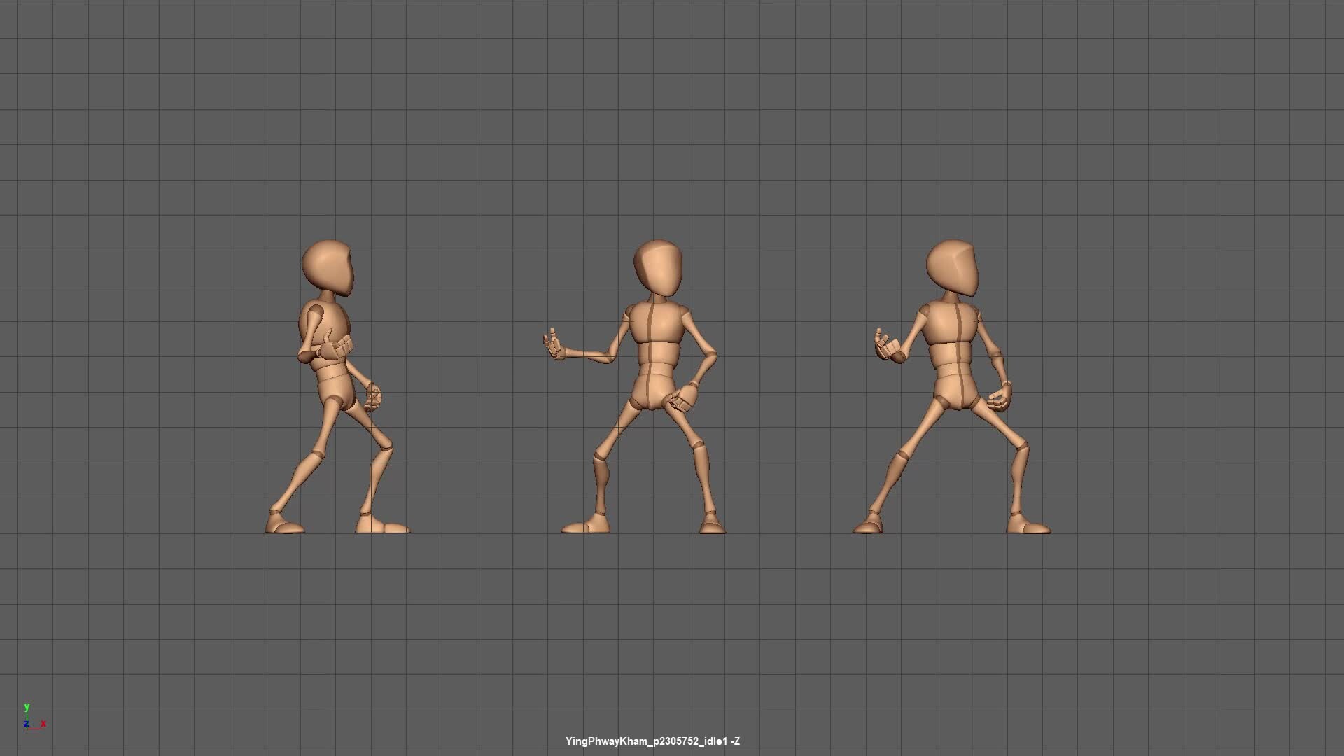 ArtStation - Basic Bony Idle 1 & 2 Animation