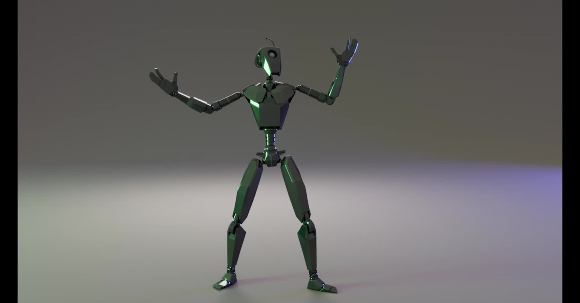 ArtStation - 3D Animation / Robot catches the ball / Render Arnold