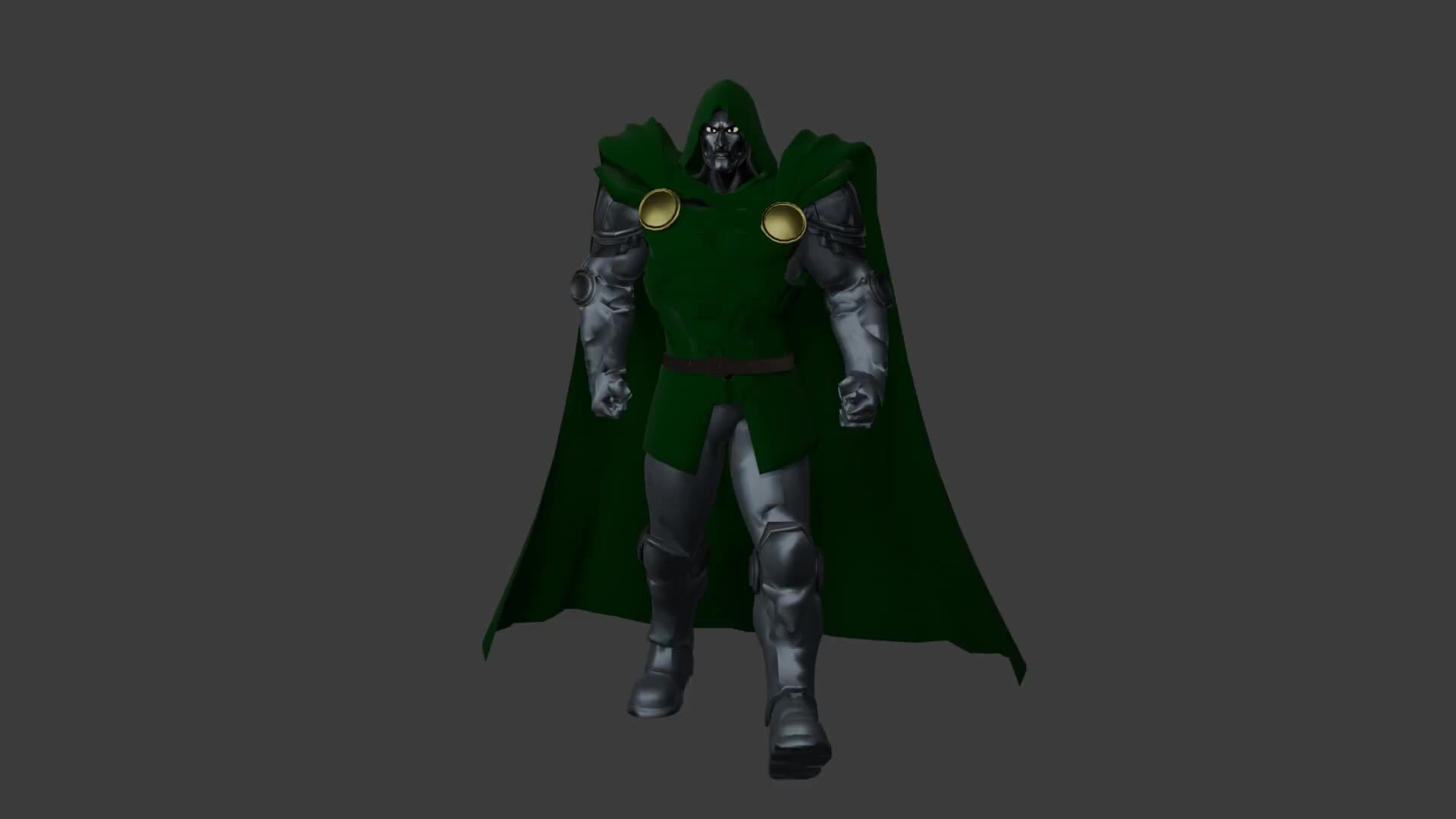 ArtStation - Dr. Doom Walk Cycle