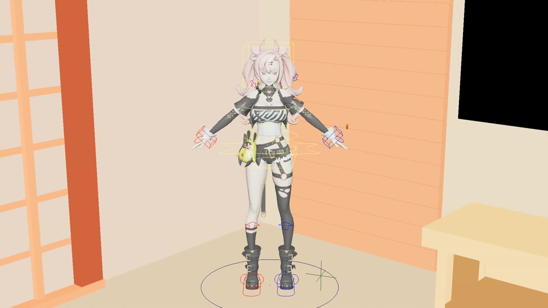 ArtStation - Pinky_Biped_rig