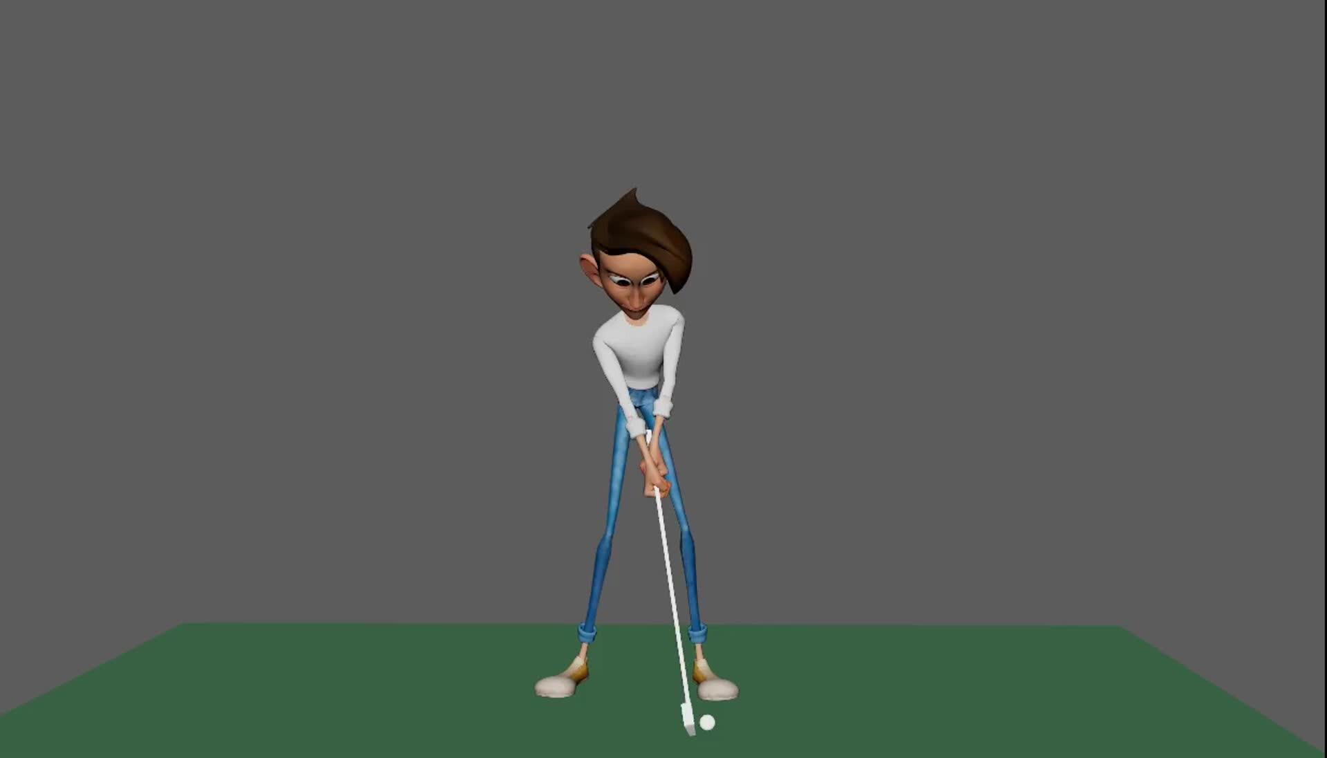 ArtStation - Golf Swing - Character Animation