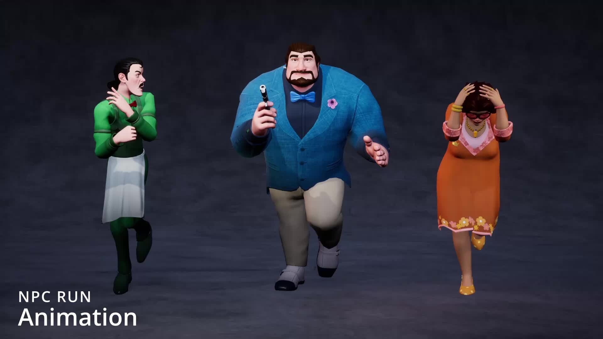 ArtStation - NPCs Run Cycle