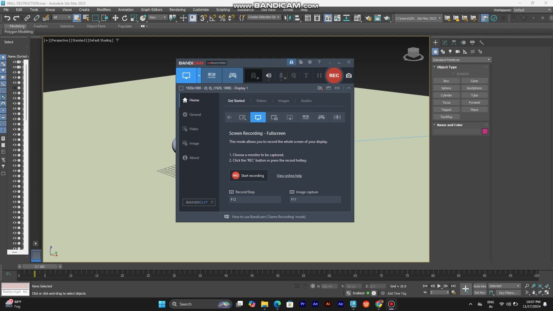 ArtStation - Simulation (Smoke & Fracture Voronoi) || 3DS Max Assignment