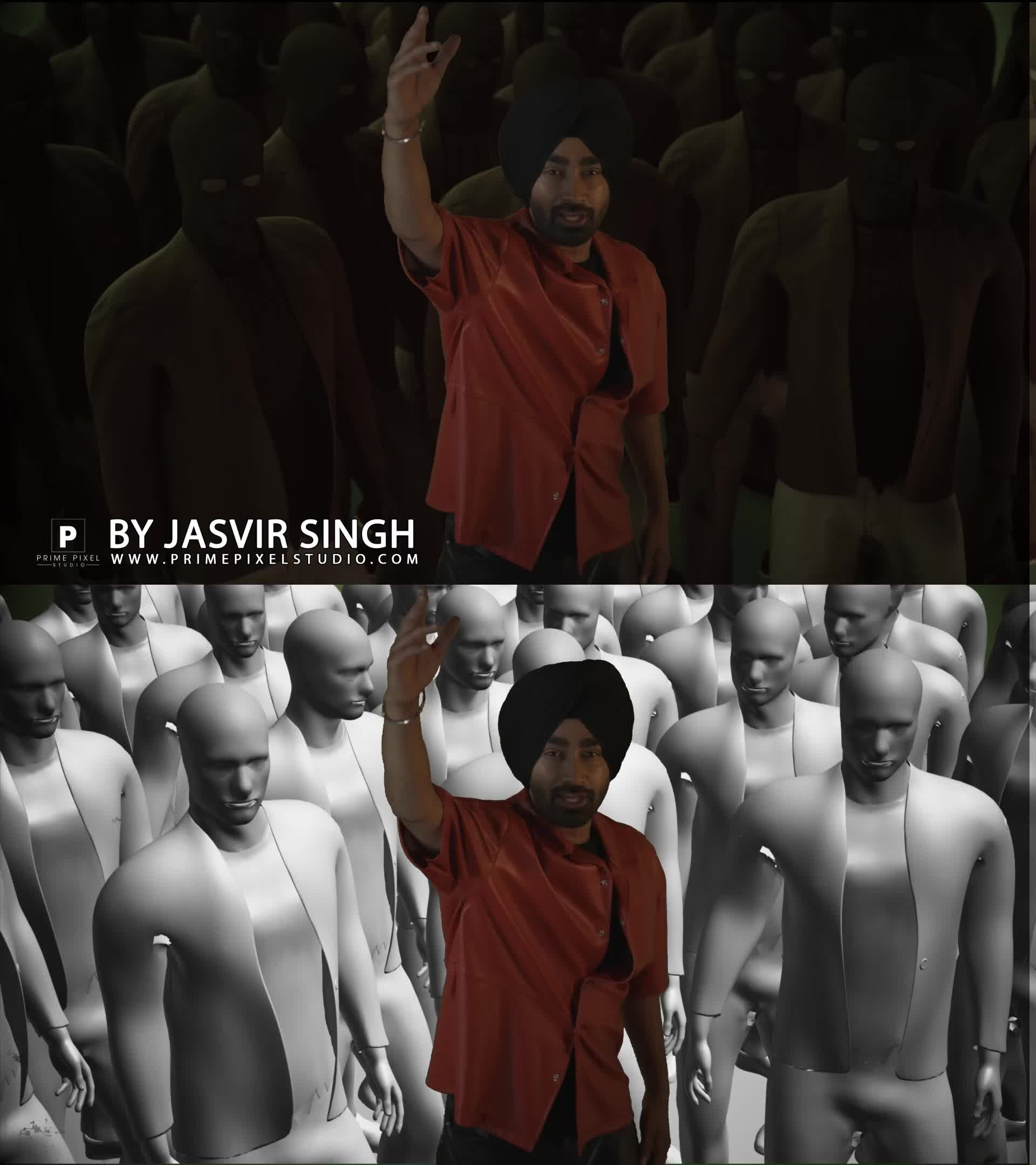 ArtStation - Crowd VFX In Music Video