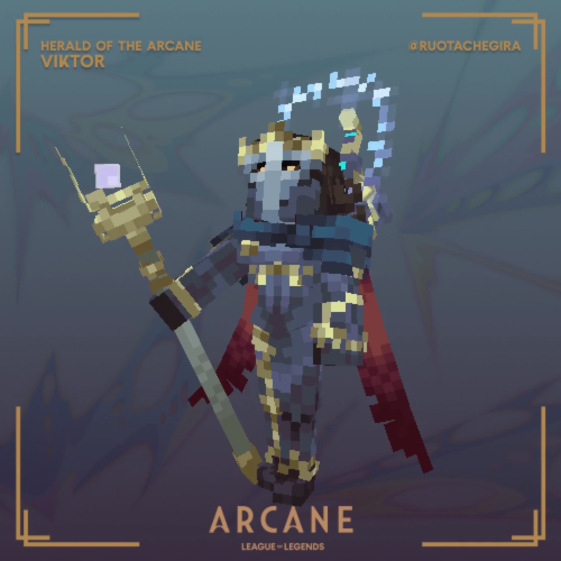 ArtStation - Minecraft X League Of Legends - Arcane Viktor