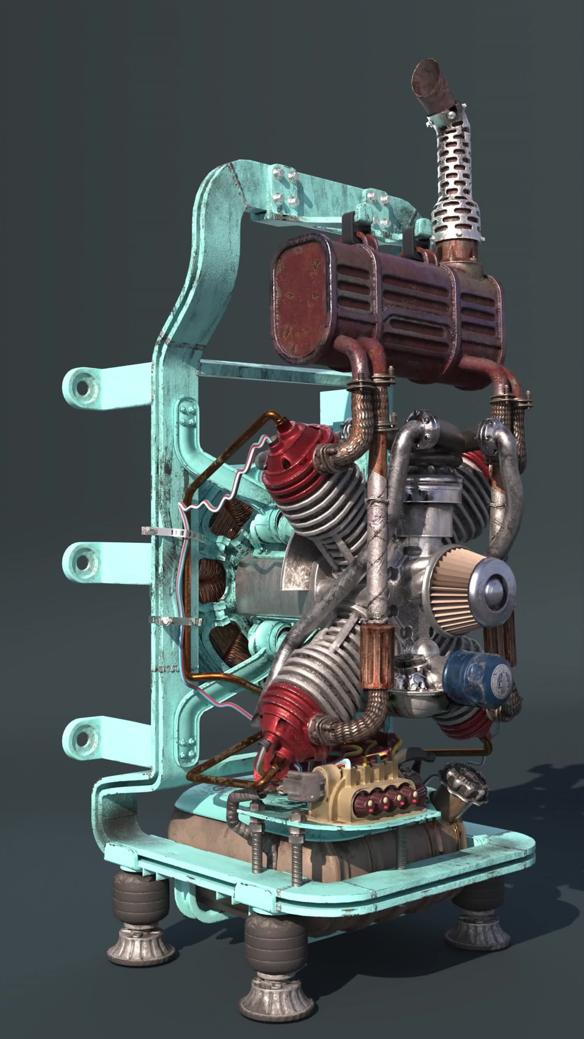 ArtStation - Diesel generator