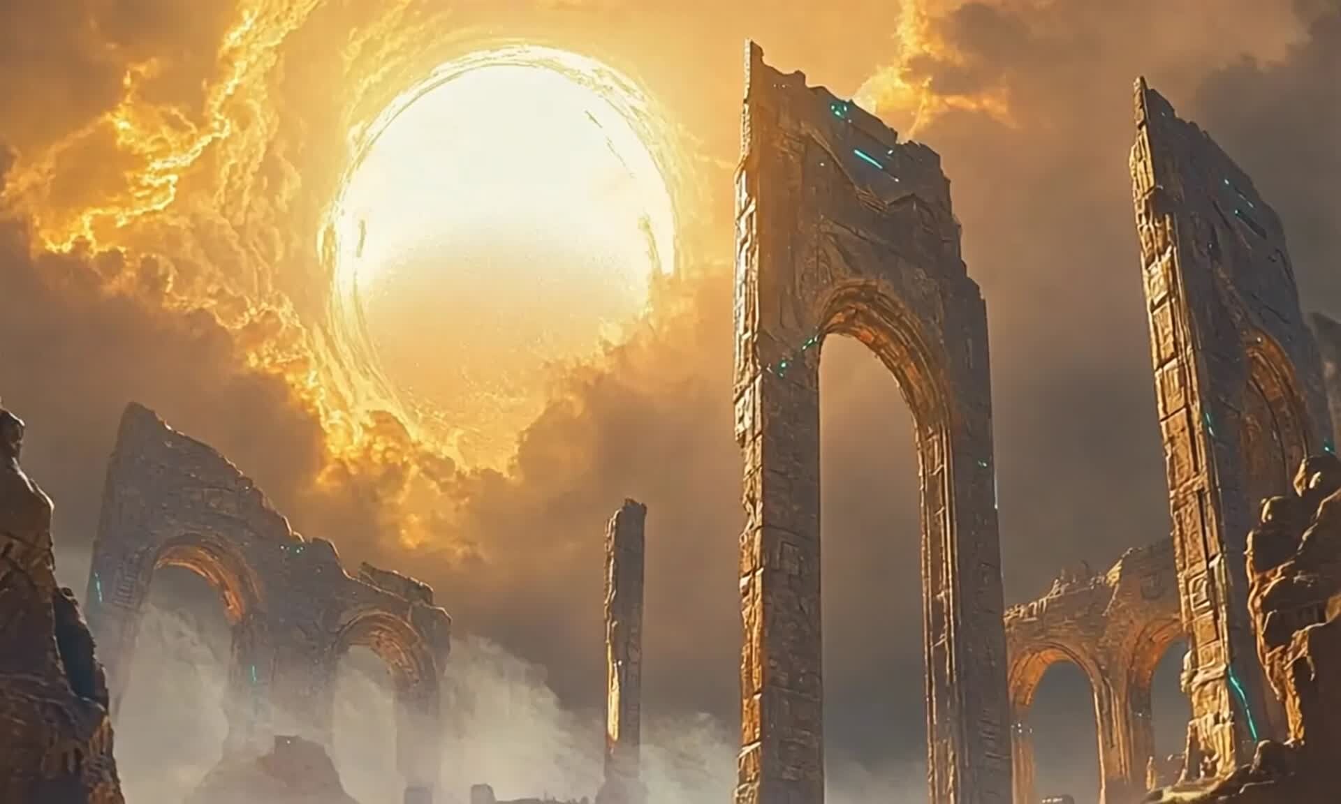 ArtStation - Desert Ruins Animation with Dust